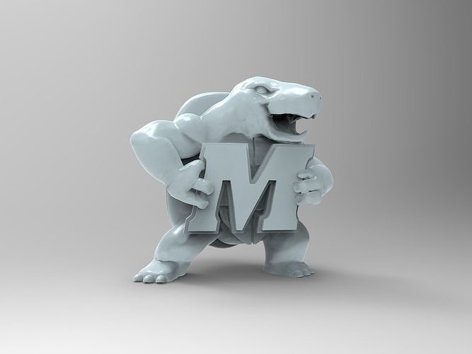 university of maryland terrapins basketball Mascot Testudo 3D model 3D ...