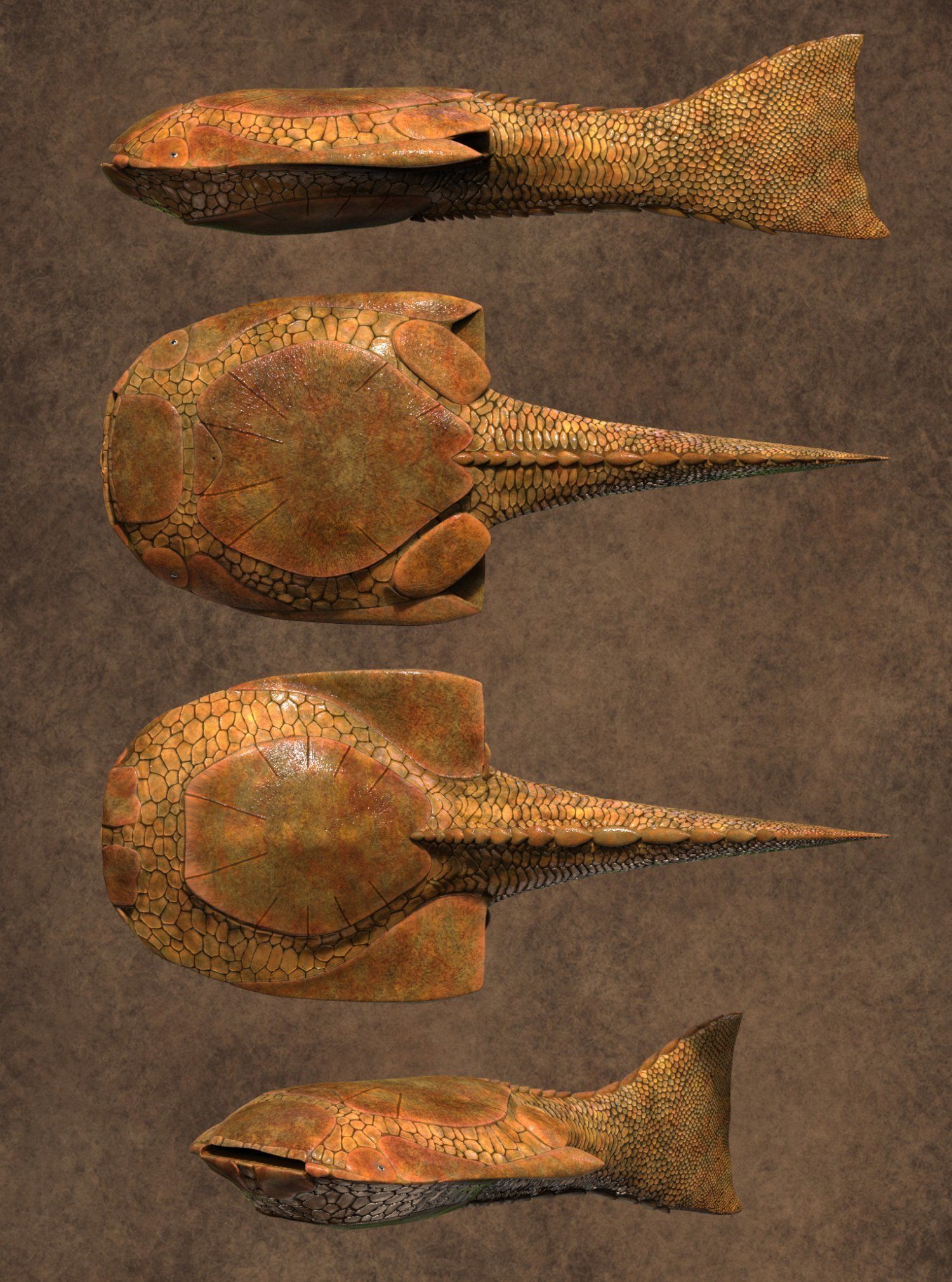 3D model Extinct fishes VR / AR / low-poly | CGTrader