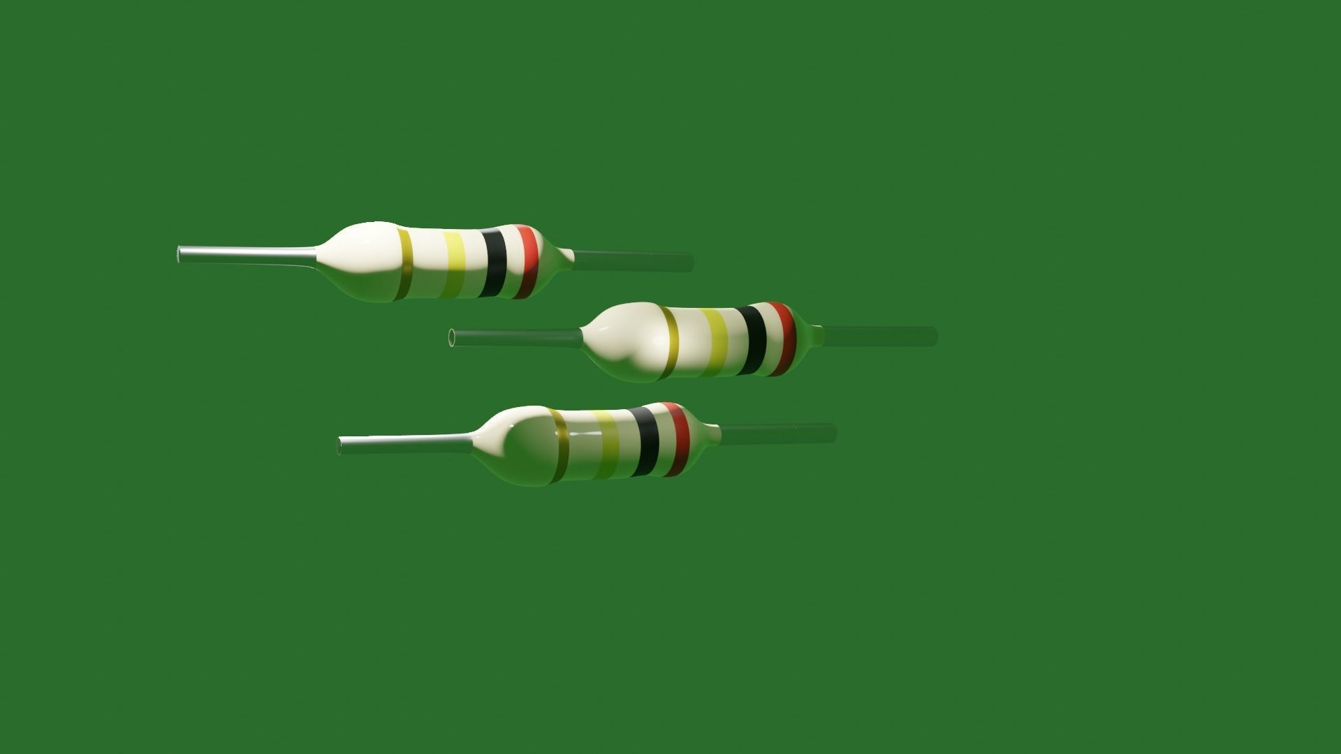 Resistor with color code free 3D model animated | CGTrader