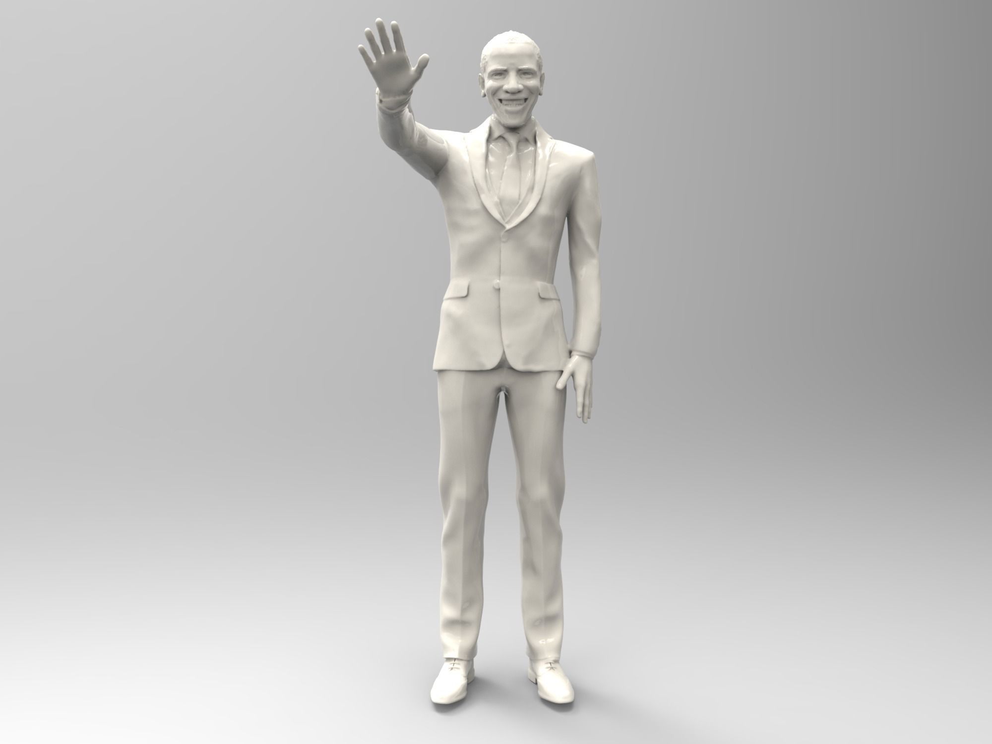 Barack Hussein Obama 3D model 3D printable | CGTrader