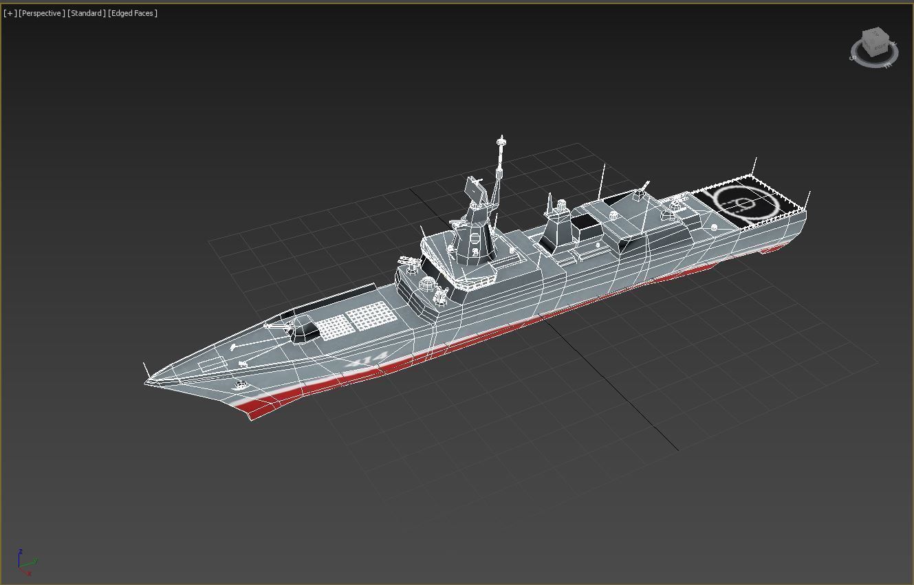 3D model Admiral Gorshkov Class Frigate Ship VR / AR / low-poly | CGTrader