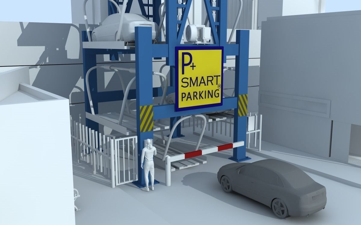 Smart Park Vertical 3D model animated rigged | CGTrader