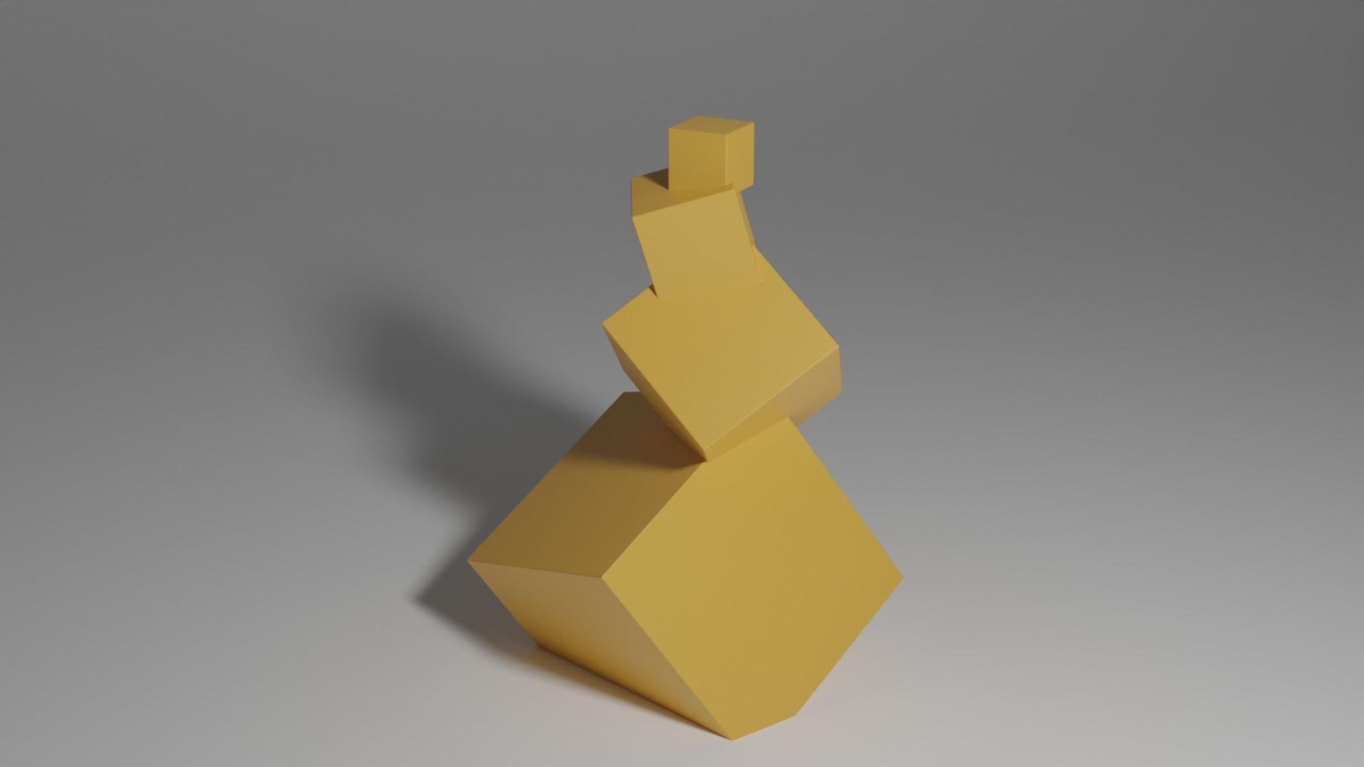 Abstract Stacked Cube Desktop Art 1 3D model 3D printable | CGTrader