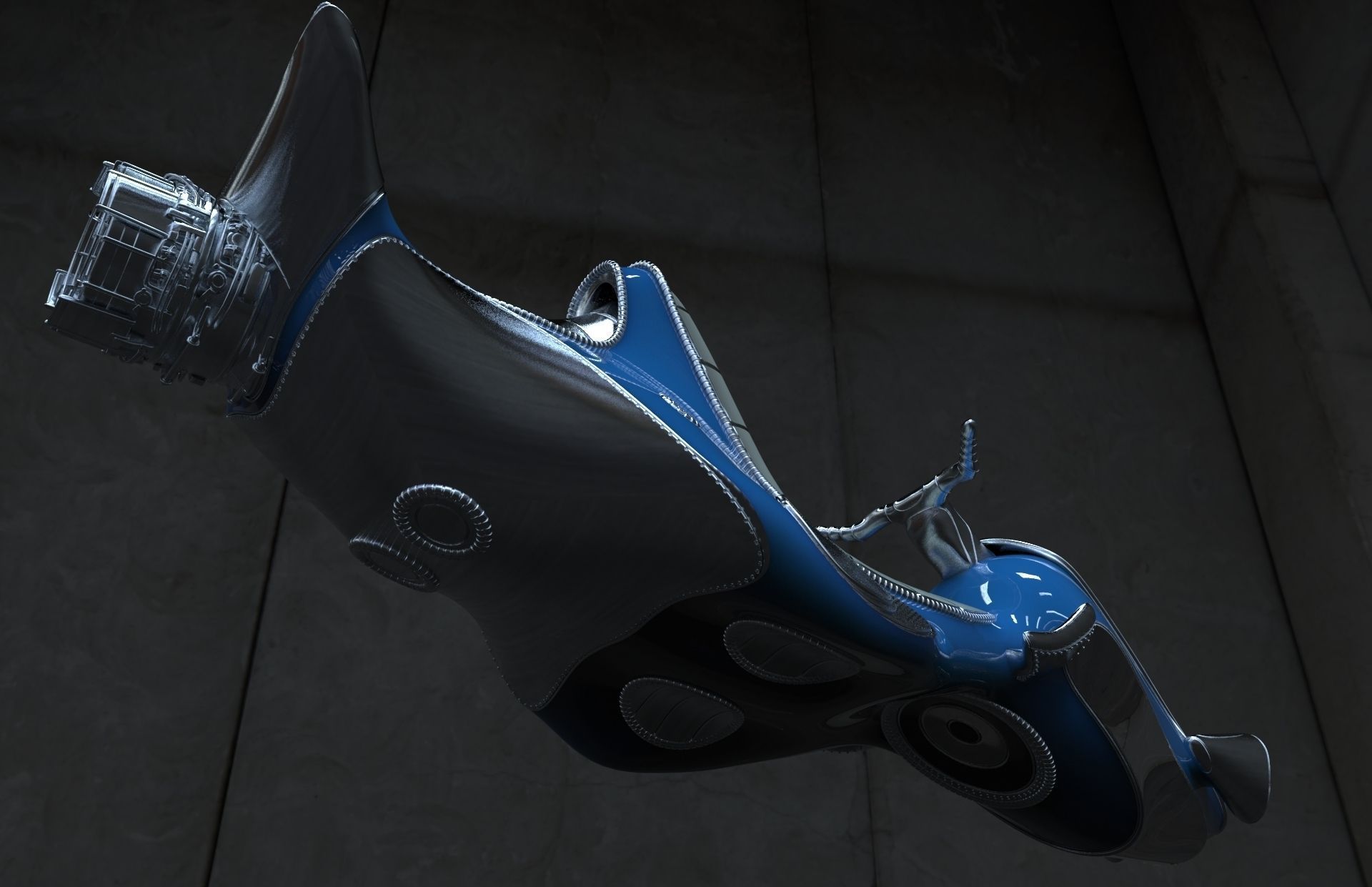 Retro Hover Concept 3D model | CGTrader