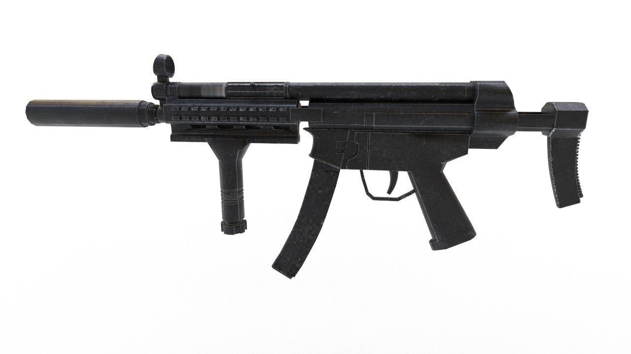 MP5-gun free VR / AR / low-poly 3D model | CGTrader