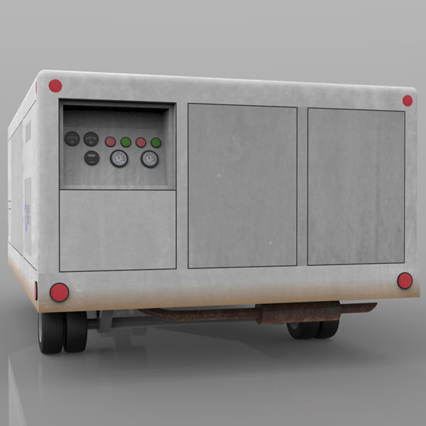 Aircraft Air Conditioning Unit Truck 3D model | CGTrader