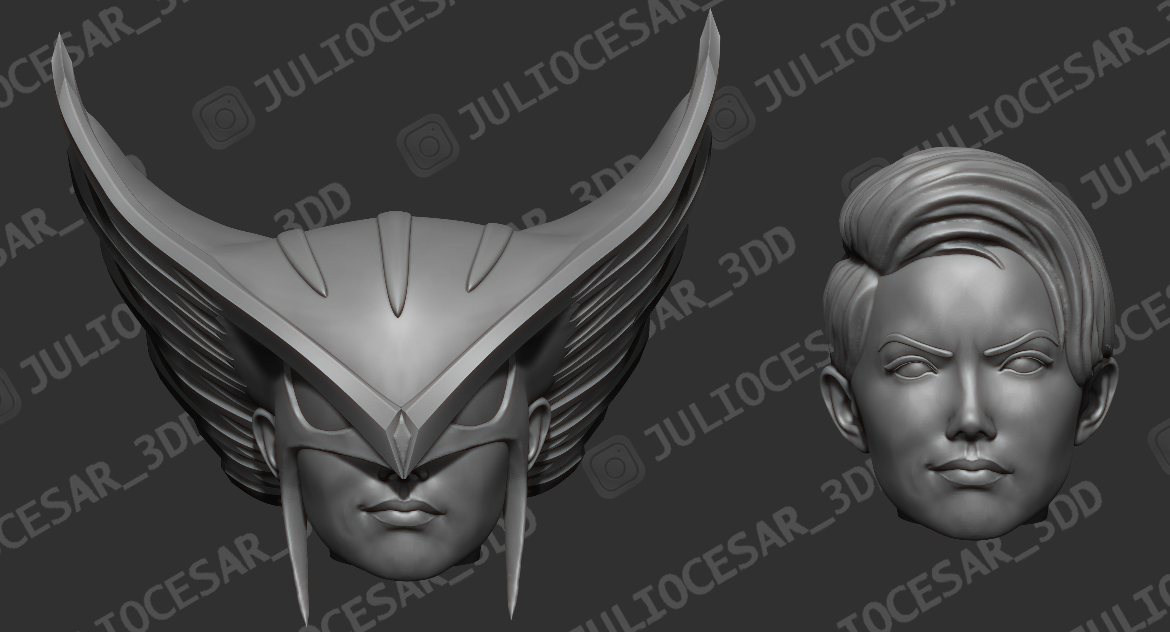 HawkGirl 3D model 3D printable | CGTrader