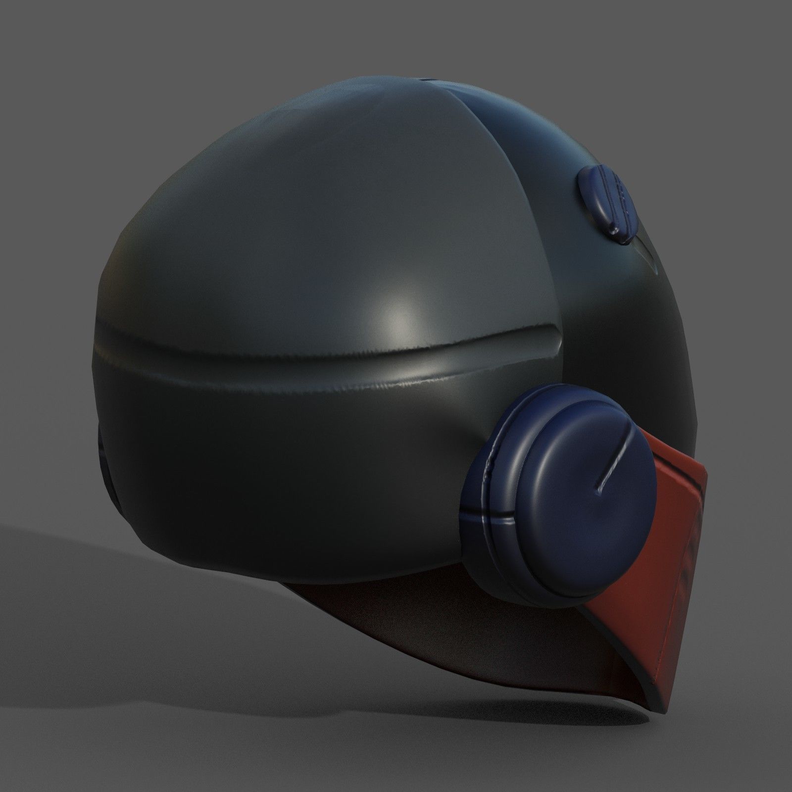 3D model Helmet scifi PBR textures low poly futuristic VR / AR / low ...