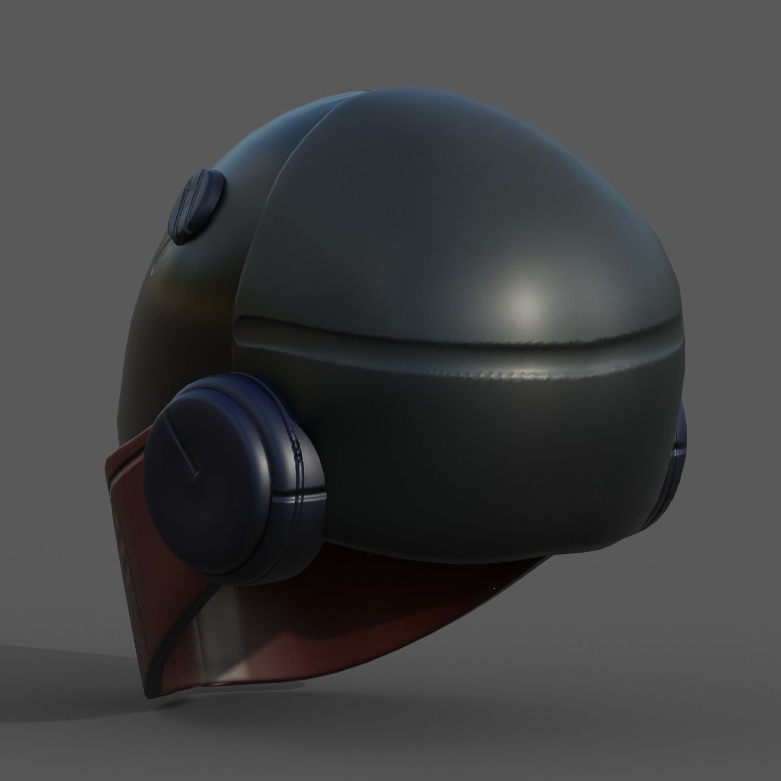 3D model Helmet scifi PBR textures low poly futuristic VR / AR / low ...