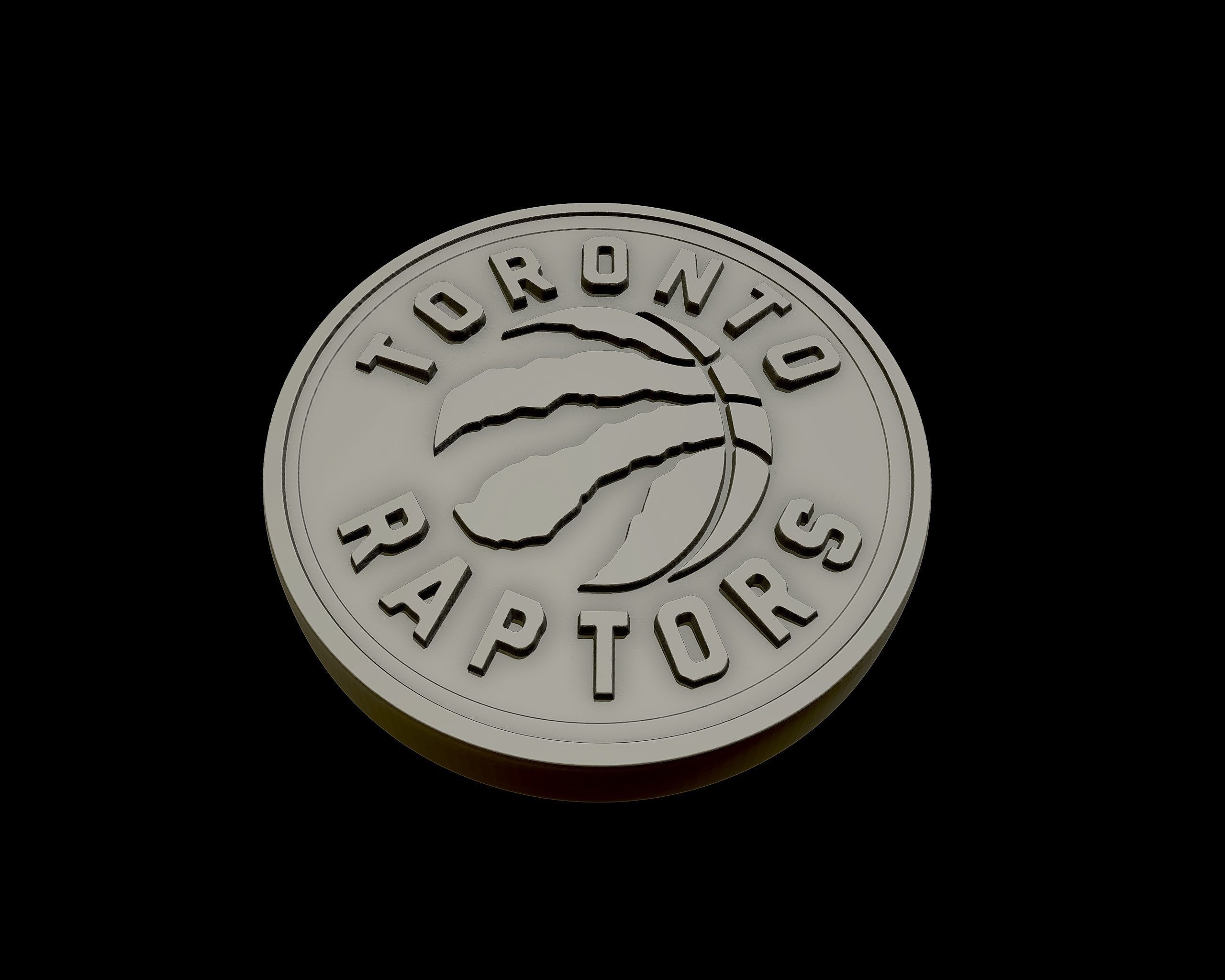 Toronto Raptors logo relief 3D model 3D printable | CGTrader