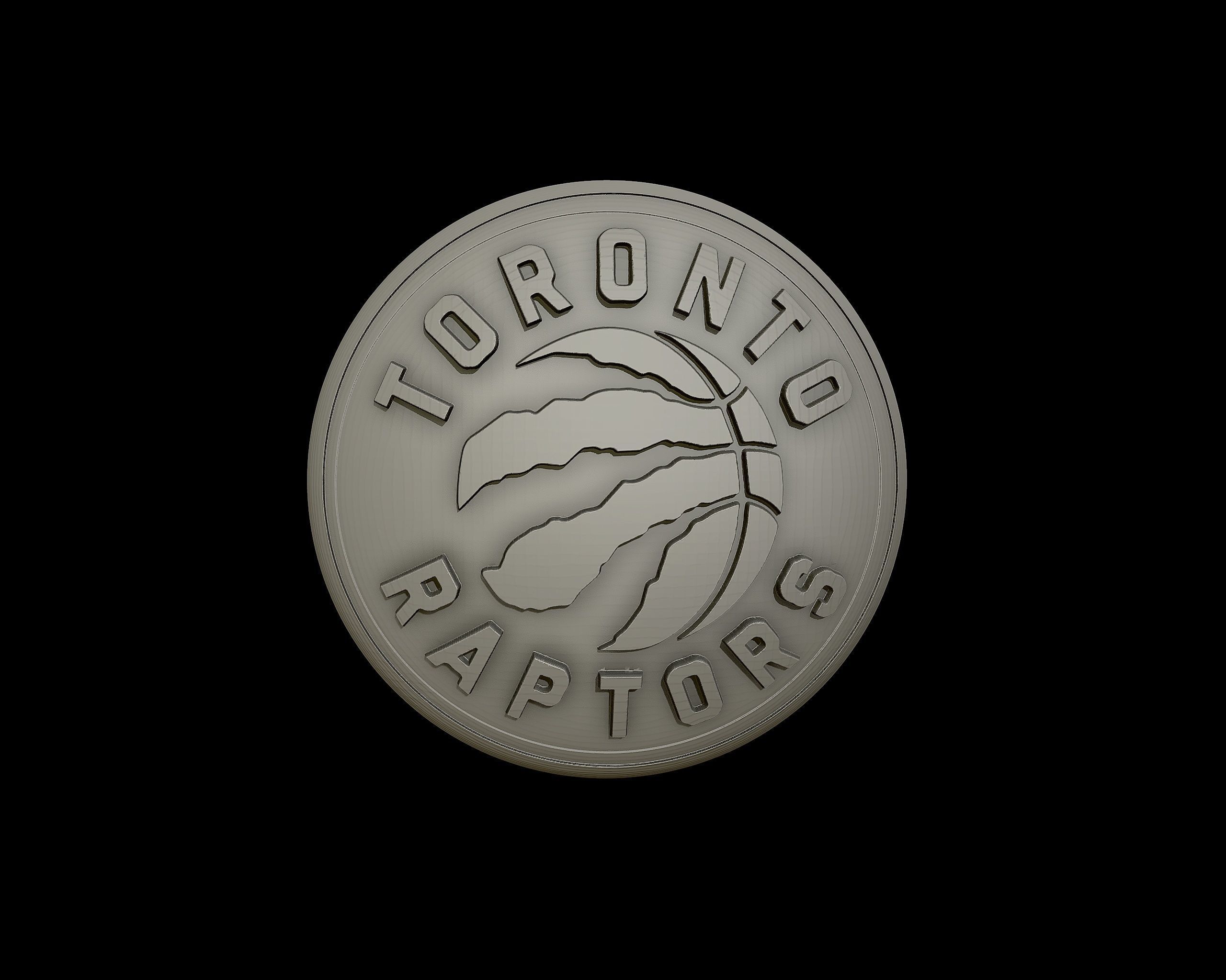 Toronto Raptors logo relief 3D model 3D printable | CGTrader