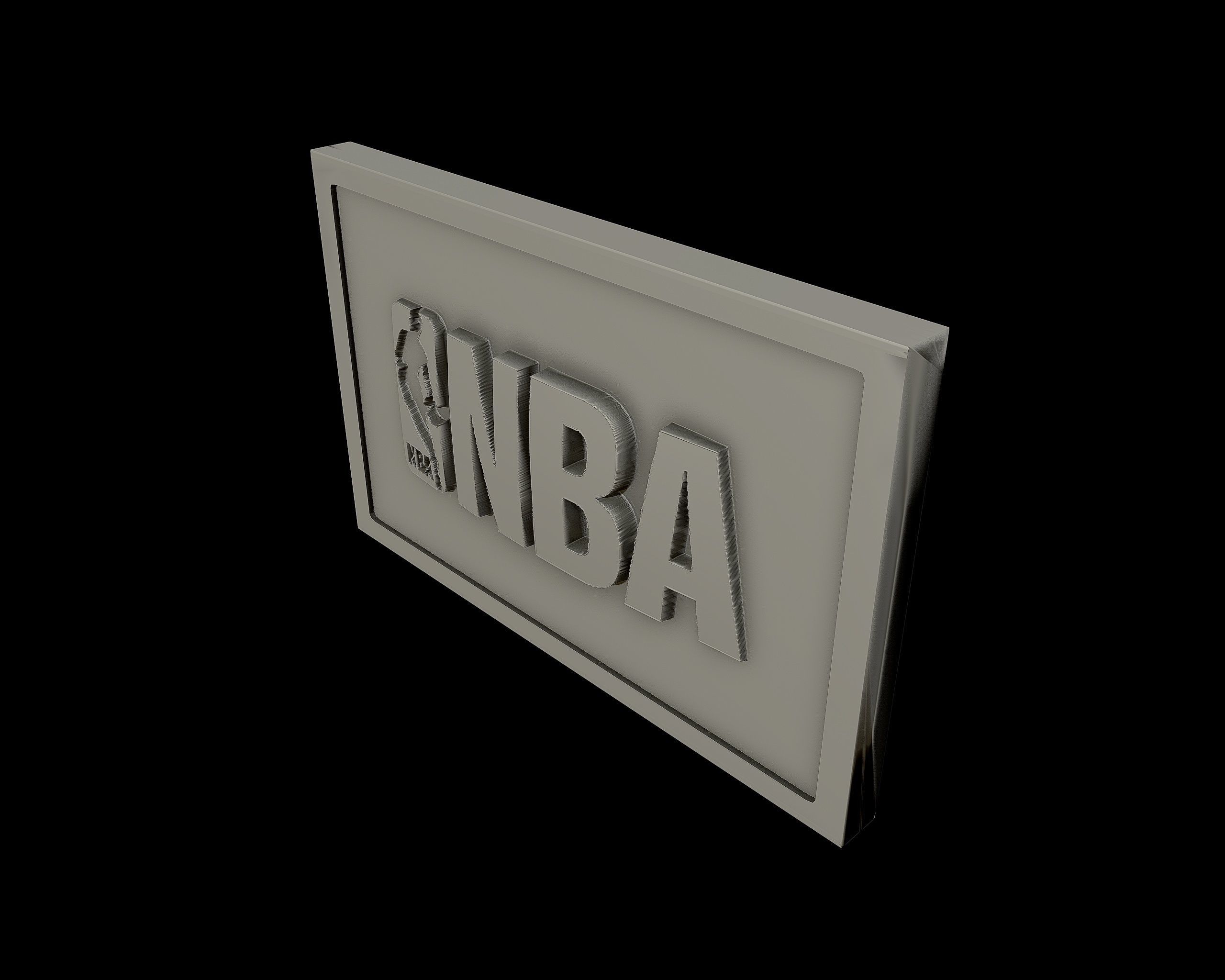 NBA logo relief 3D model 3D printable | CGTrader
