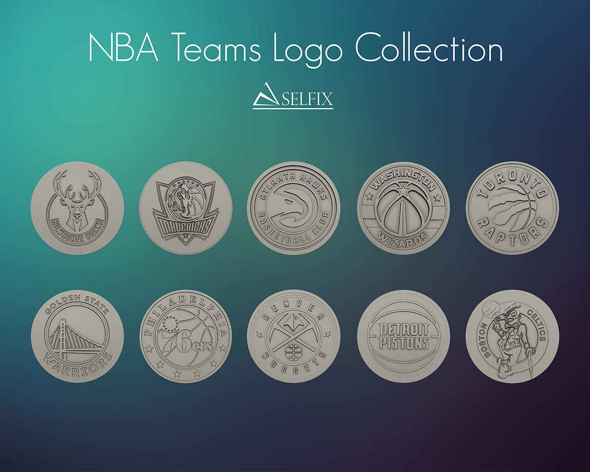 NBA Teams logo collection | CGTrader
