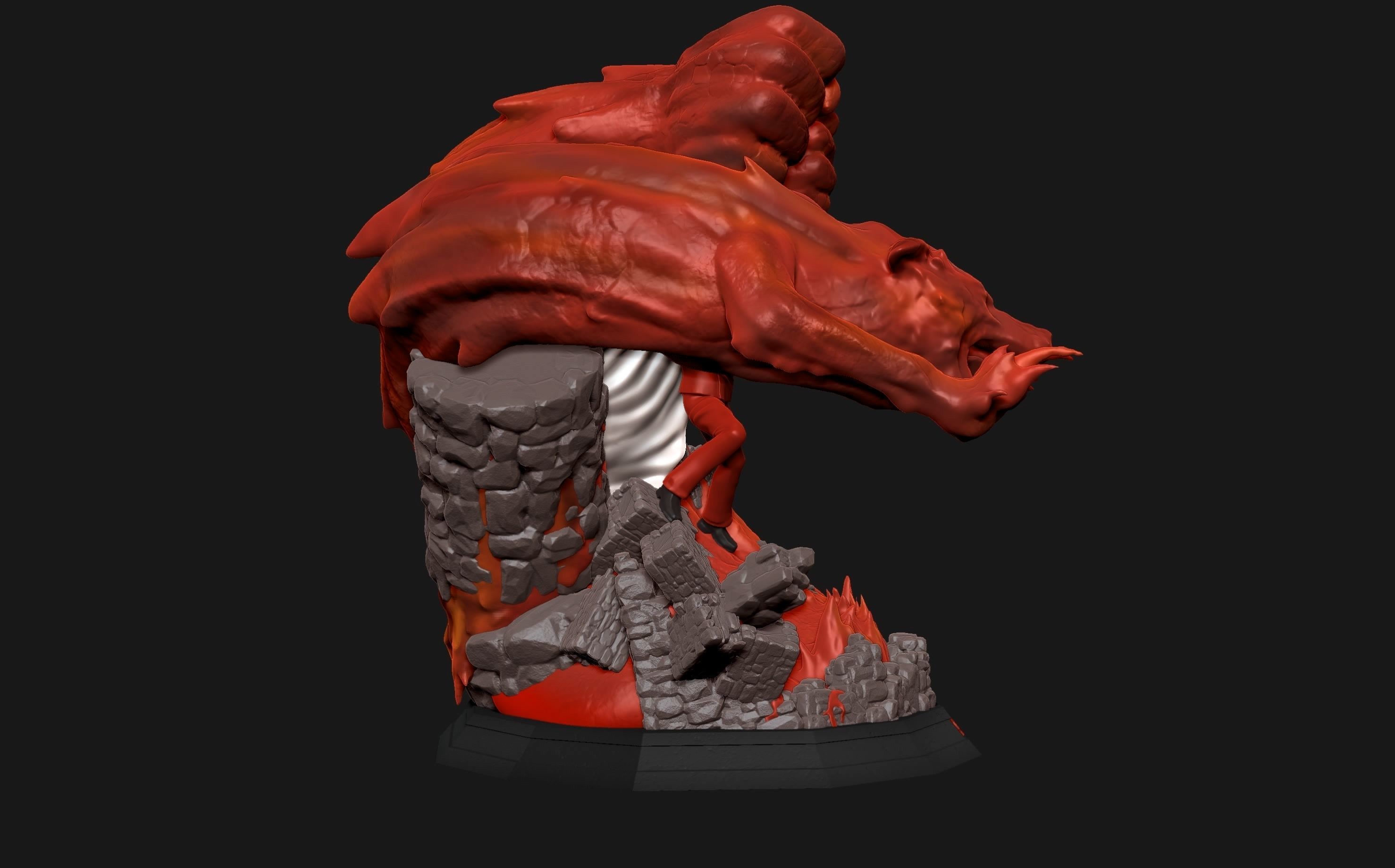 Akainu Sakazuki - One Piece - Marine Admiral 3d print statue 3D model ...