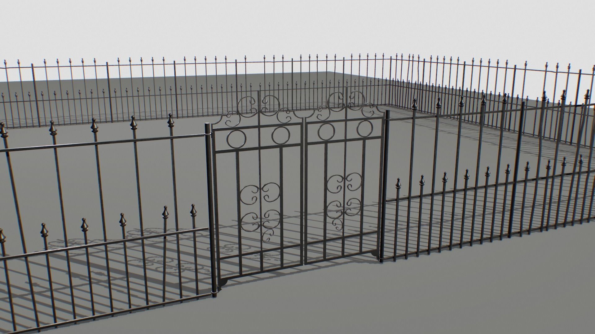 3D model Railing Fence pack 1 VR / AR / low-poly | CGTrader