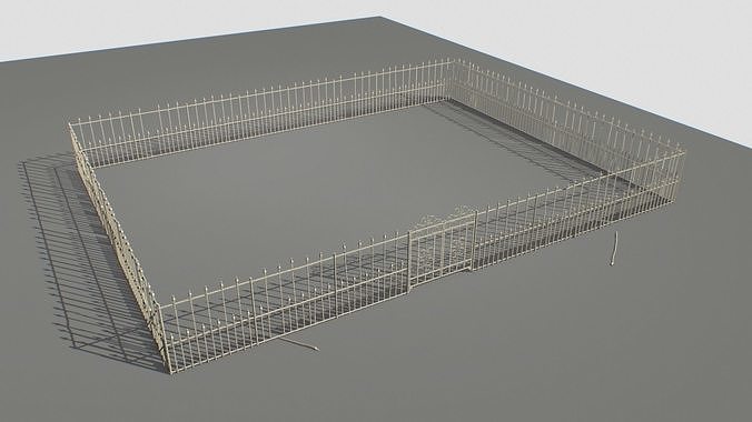 3D model Railing Fence pack 3 VR / AR / low-poly | CGTrader