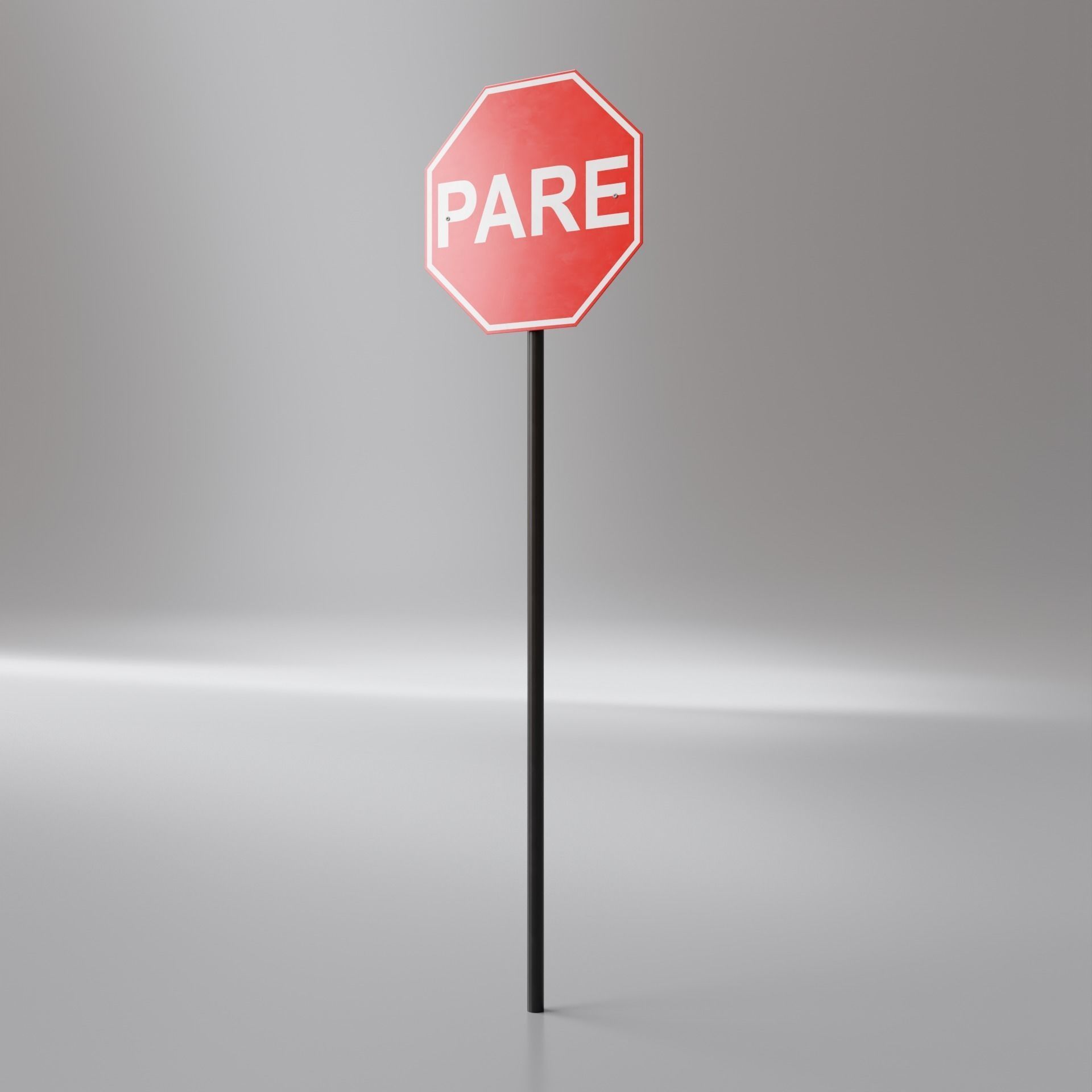 Road Sign - Pare free VR / AR / low-poly 3D model | CGTrader