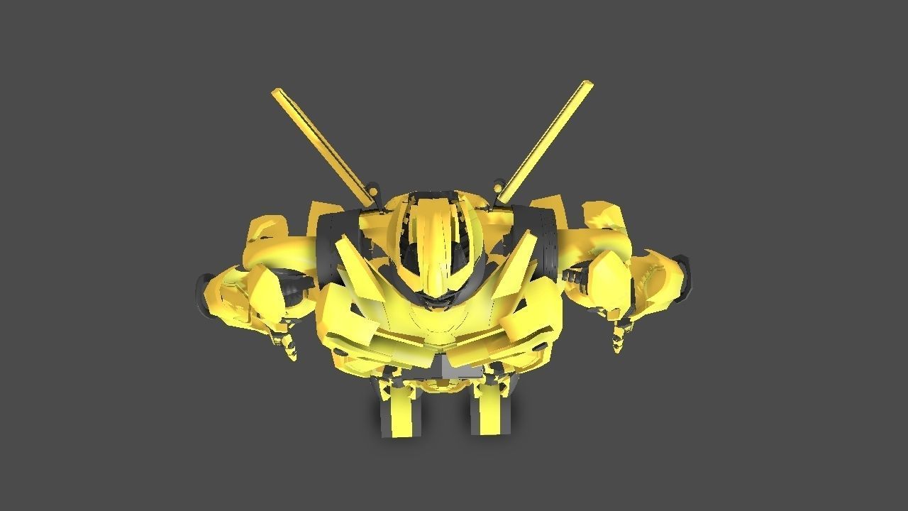 3D model Bumblebee robot VR / AR / low-poly | CGTrader