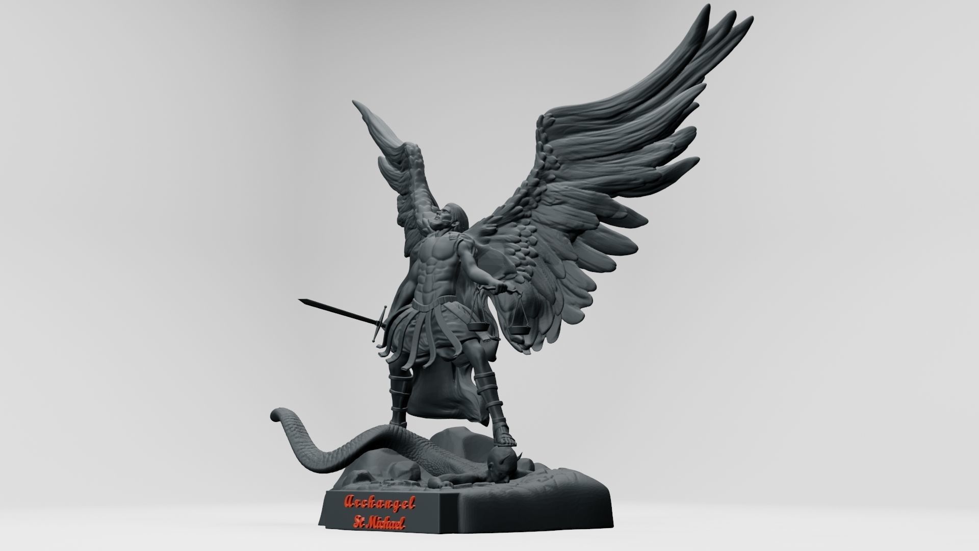 ST MICHAEL THE ARCHANGEL - 3D printable 3D model 3D printable | CGTrader