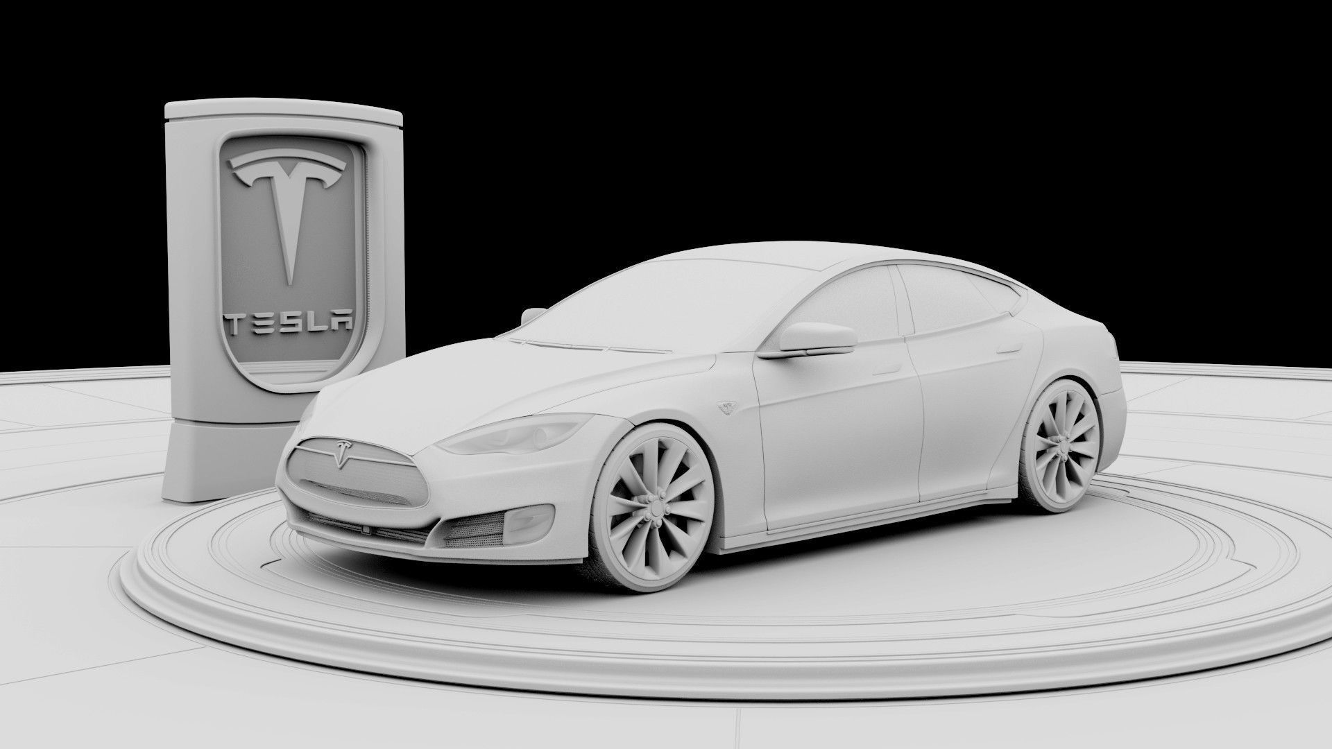 2016 Tesla Model S 3D model | CGTrader