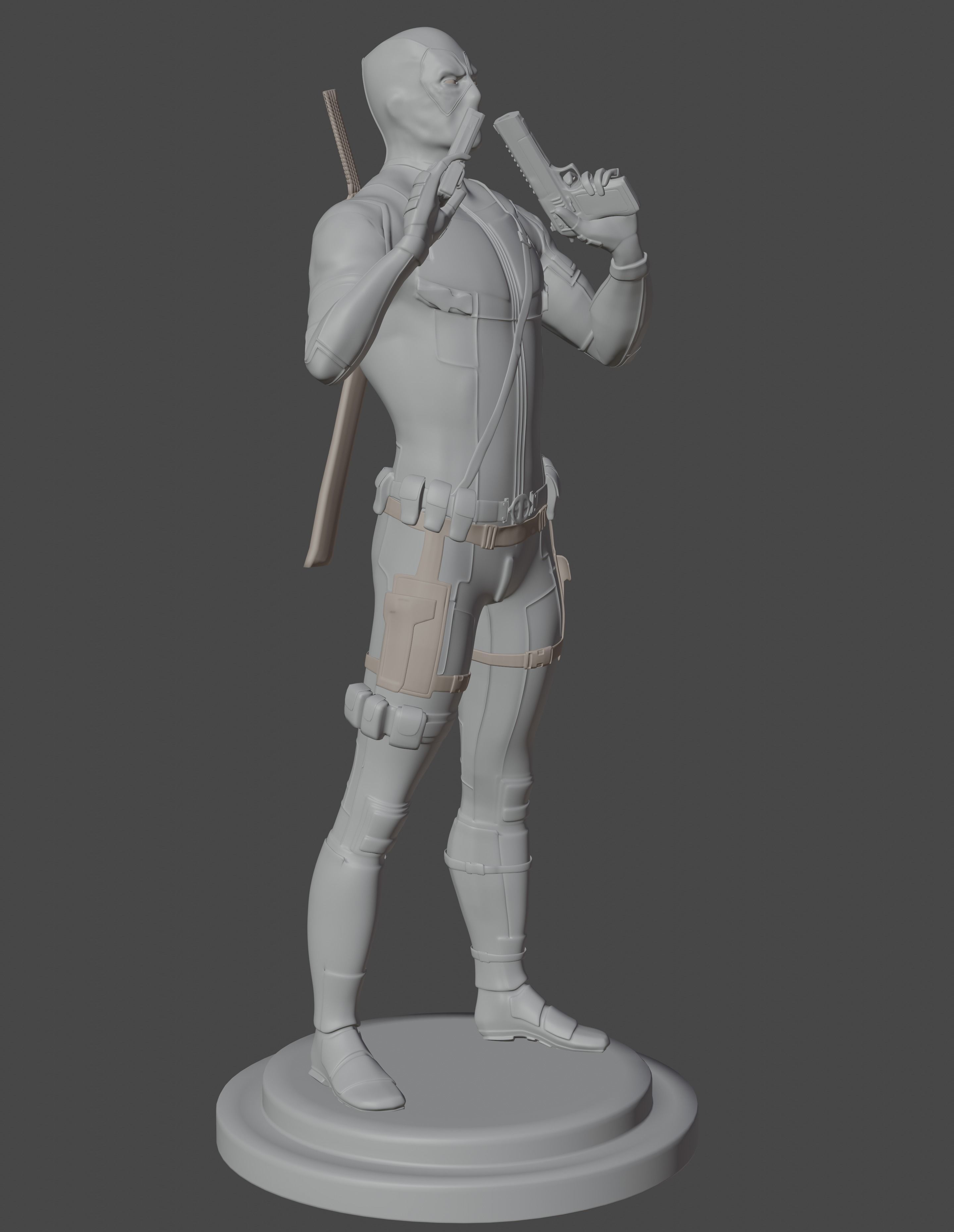 DeadPool smoke 3D model 3D printable | CGTrader