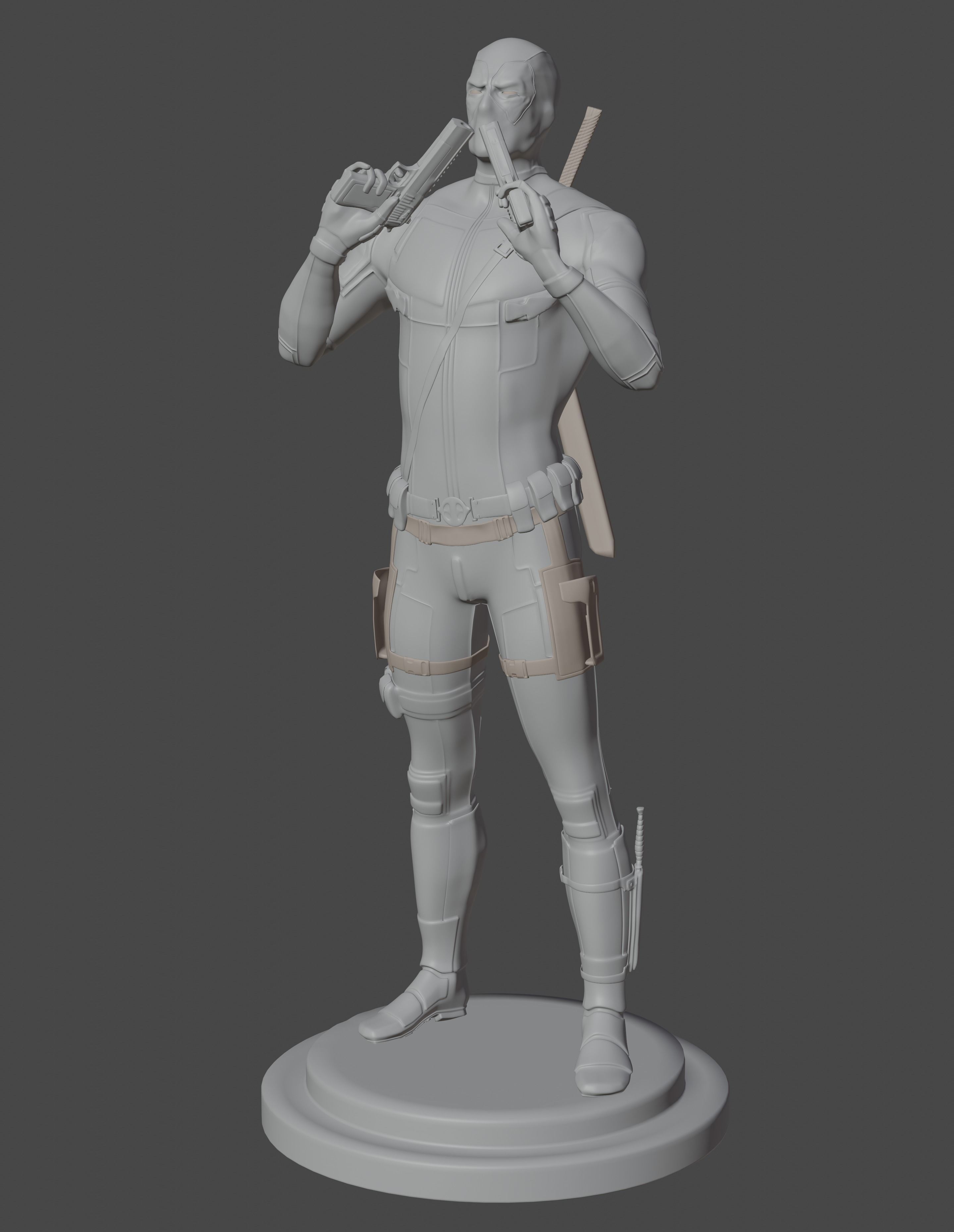 DeadPool smoke 3D model 3D printable | CGTrader