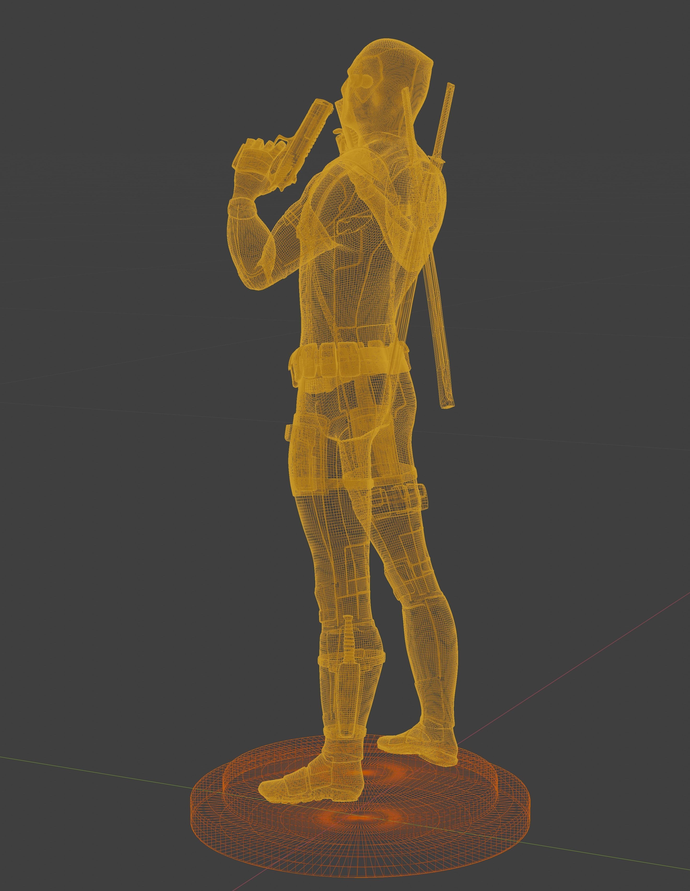 DeadPool smoke 3D model 3D printable | CGTrader