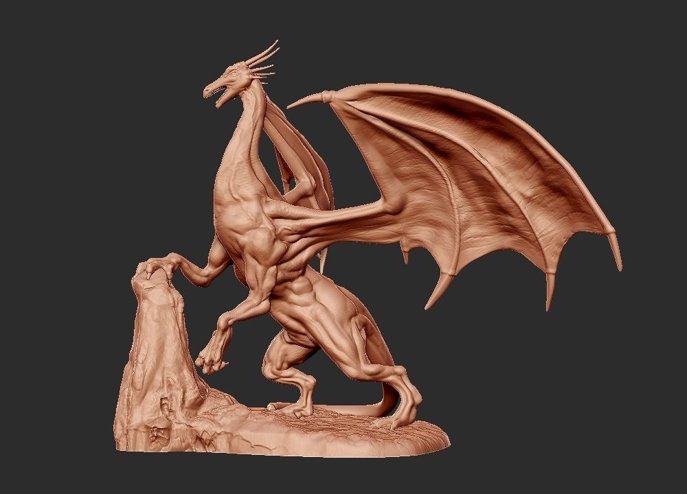 Dragon Statue free 3D model 3D printable | CGTrader