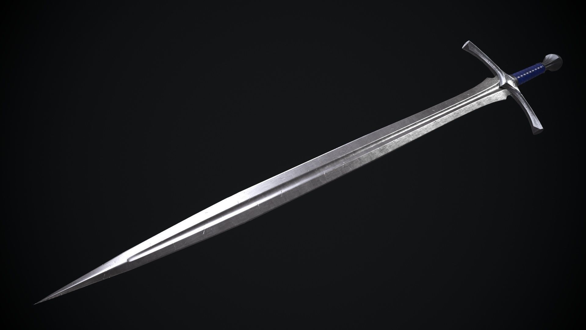3D model Glamdring Sword from The Lord of the Rings Movie VR / AR / low ...