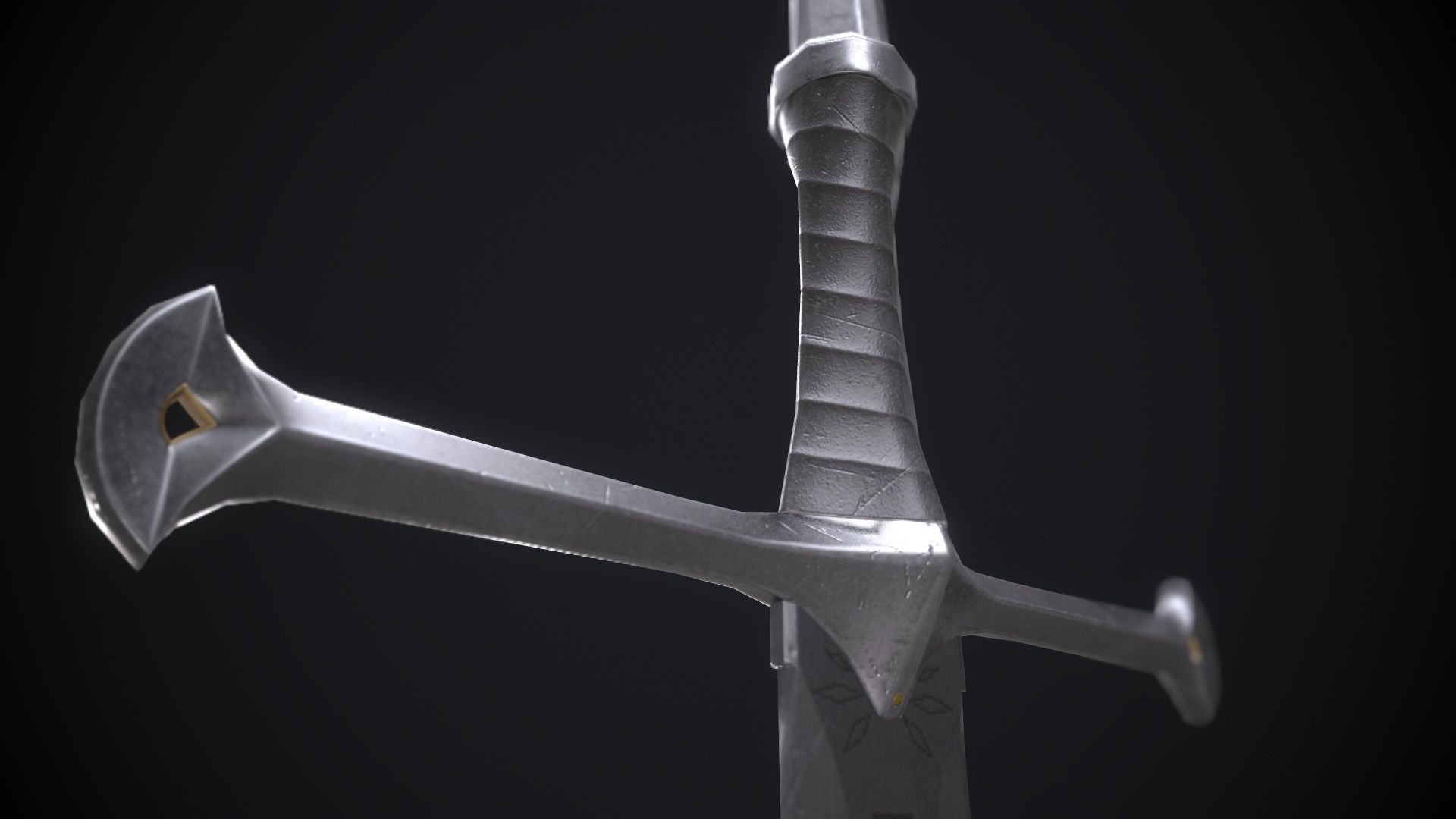 3D model Anduril Sword from The Lord of The Rings Movie VR / AR / low ...