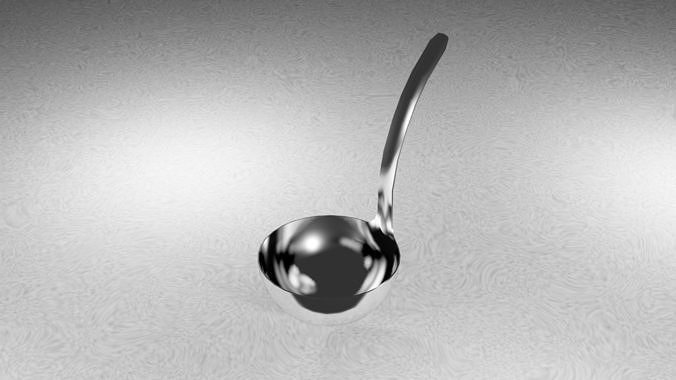 3D model ladle low-poly spoon VR / AR / low-poly | CGTrader