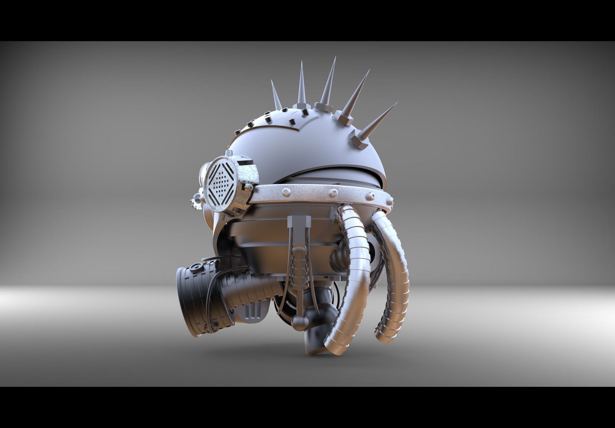 steam head 3D Model 3D printable STL 3DM - CGTrader.com