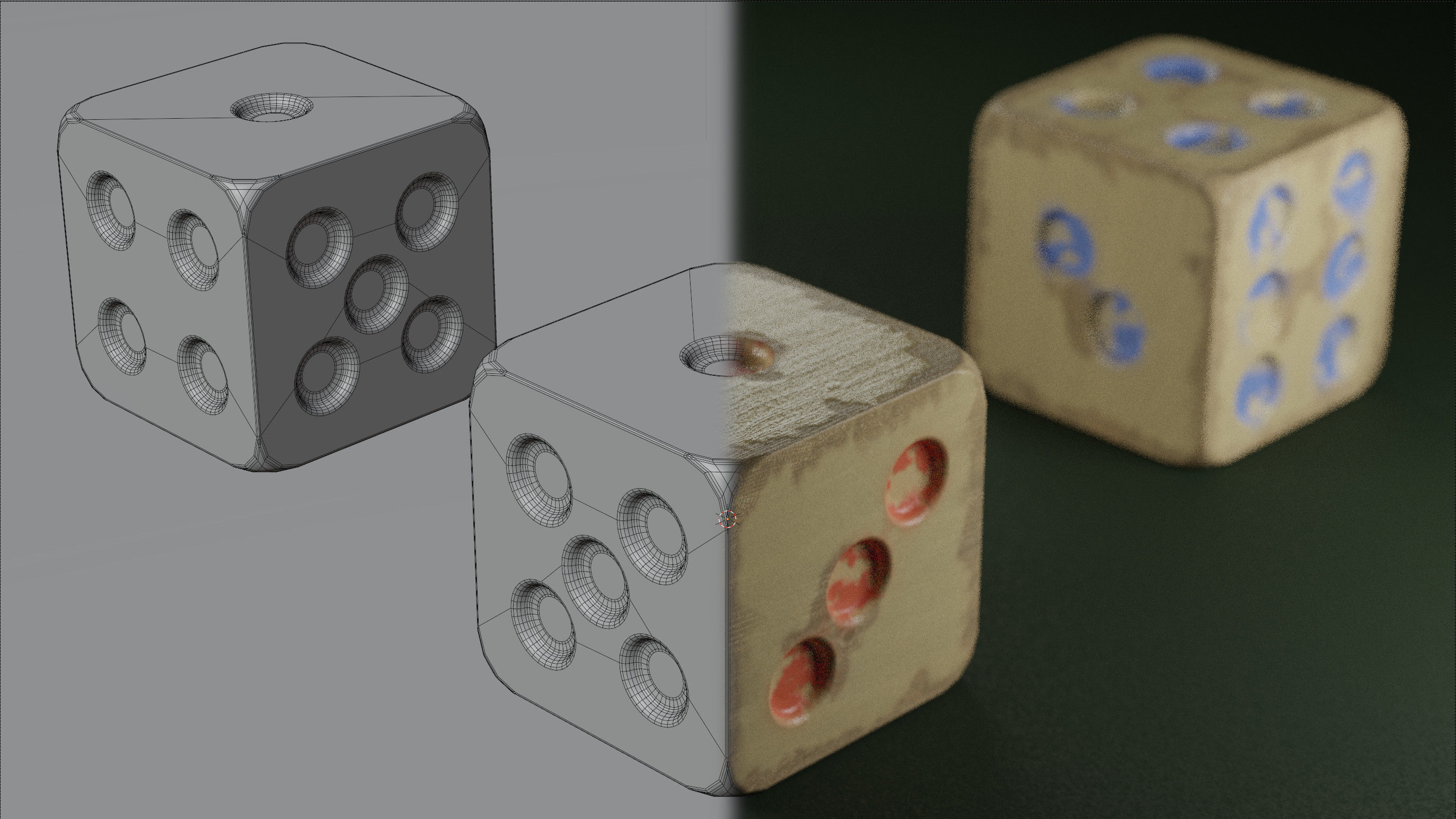 Dice used 3D model | CGTrader