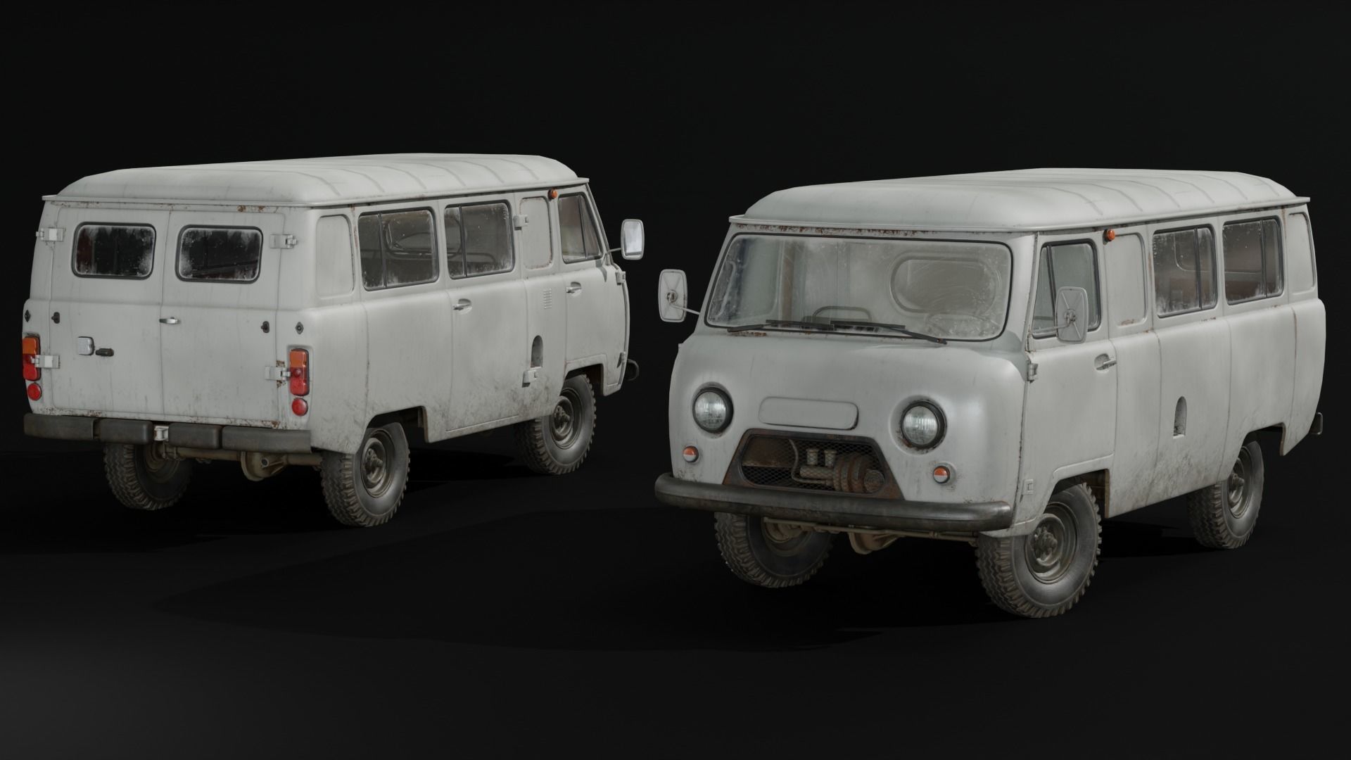 3D model UAZ 452 VR / AR / low-poly | CGTrader