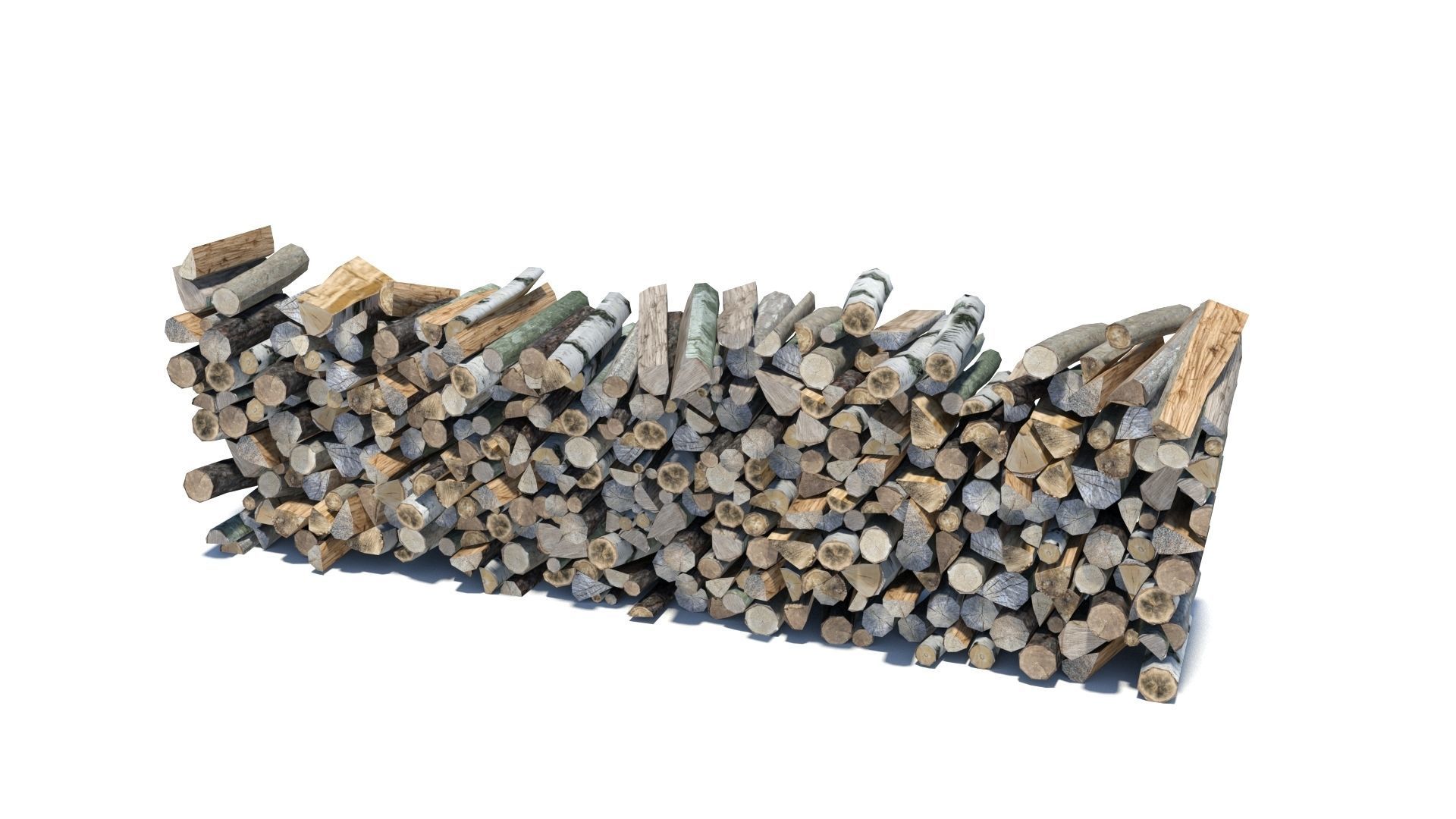 3D model Cut and chopped firewood pack VR / AR / low-poly | CGTrader