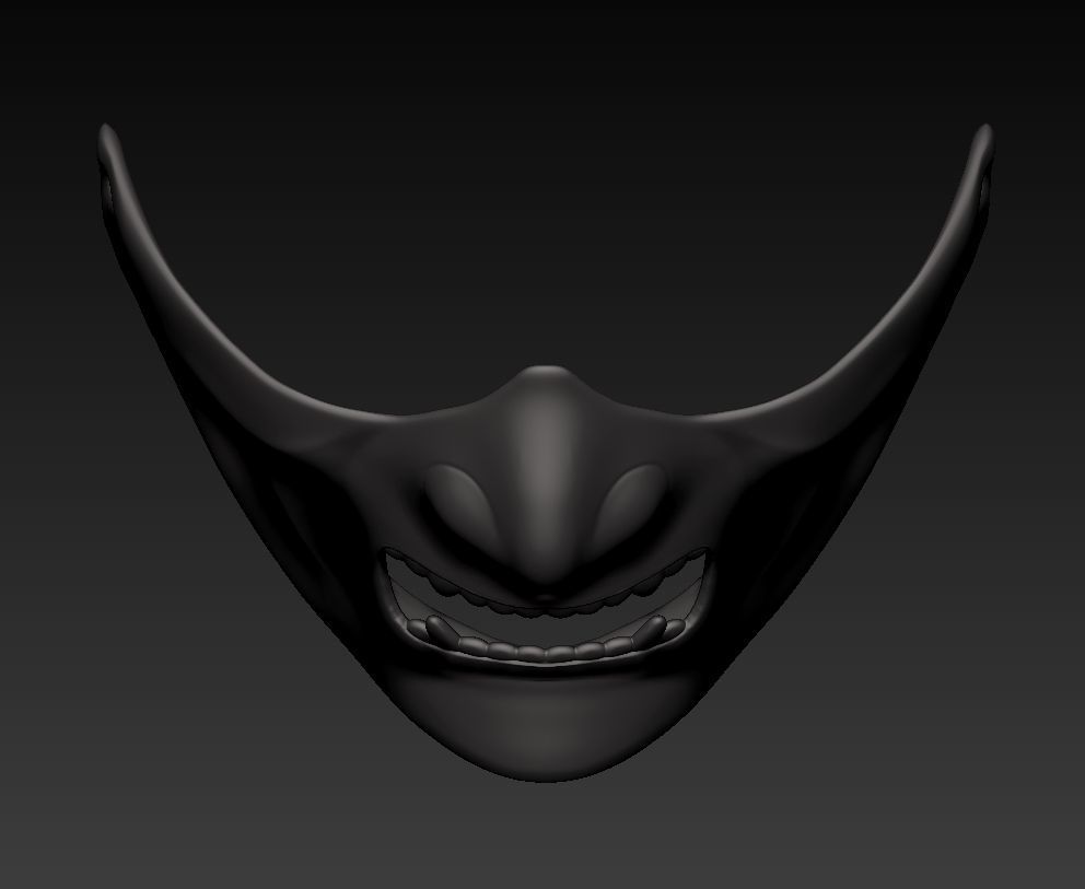 Shogun Mask 3rd SubDiv 3D model 3D printable | CGTrader