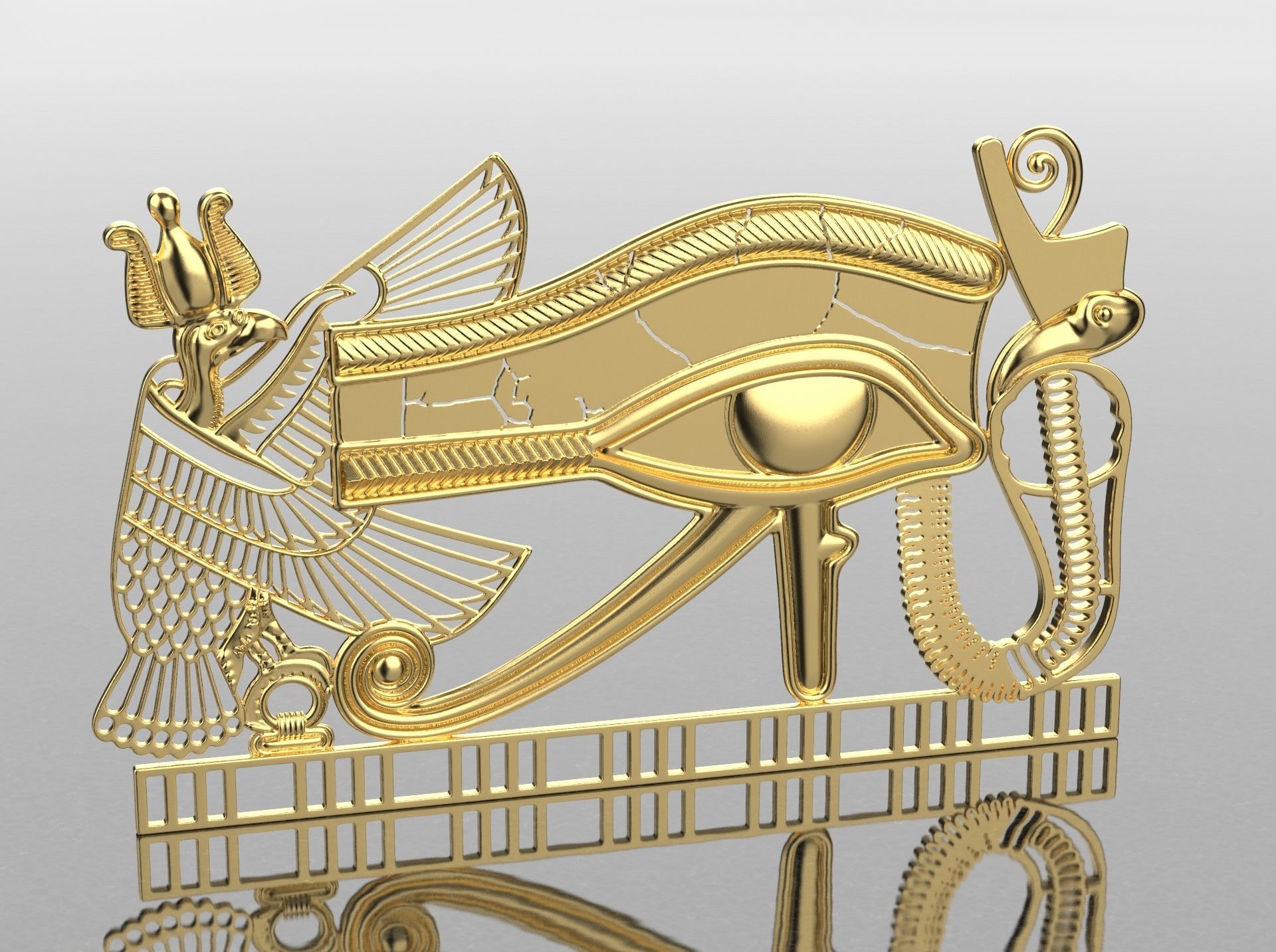 Eye of Horus - Sign of Healing 3D model 3D printable | CGTrader