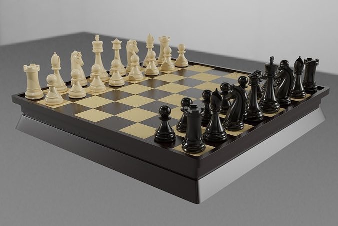 Chess Table 3D model | CGTrader