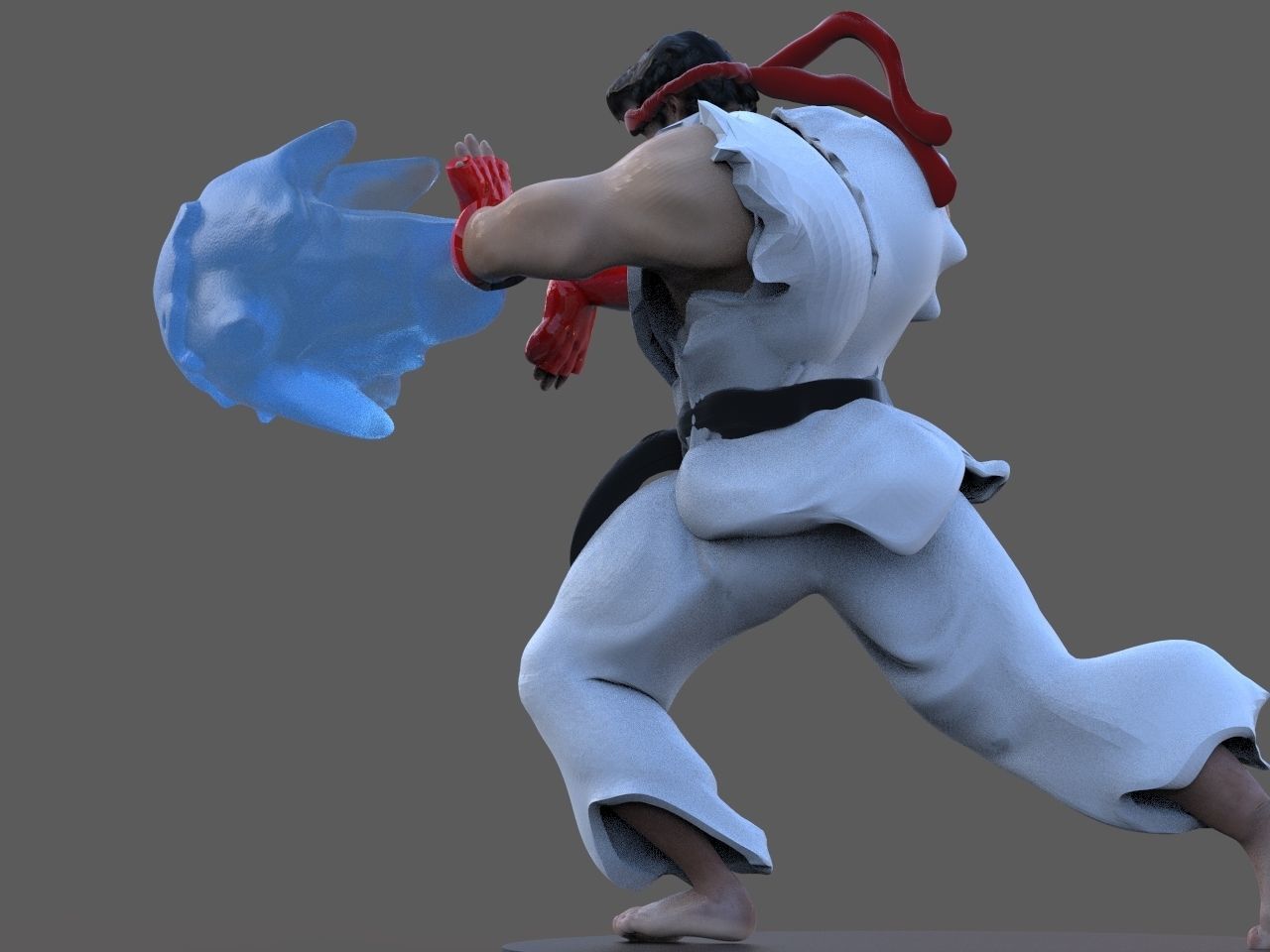 Ryu Sculpture 3D model 3D printable | CGTrader