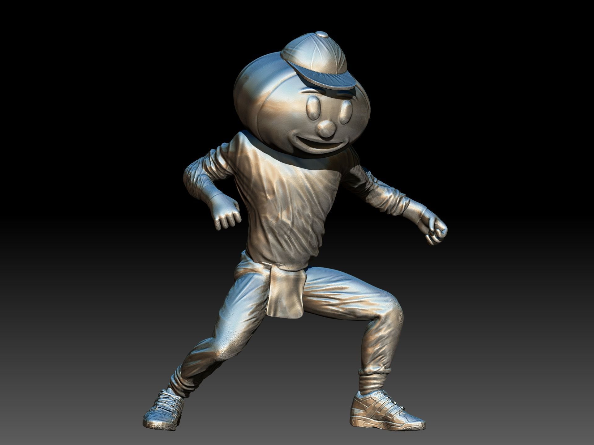 brutus buckeye mascot 3D model 3D printable | CGTrader