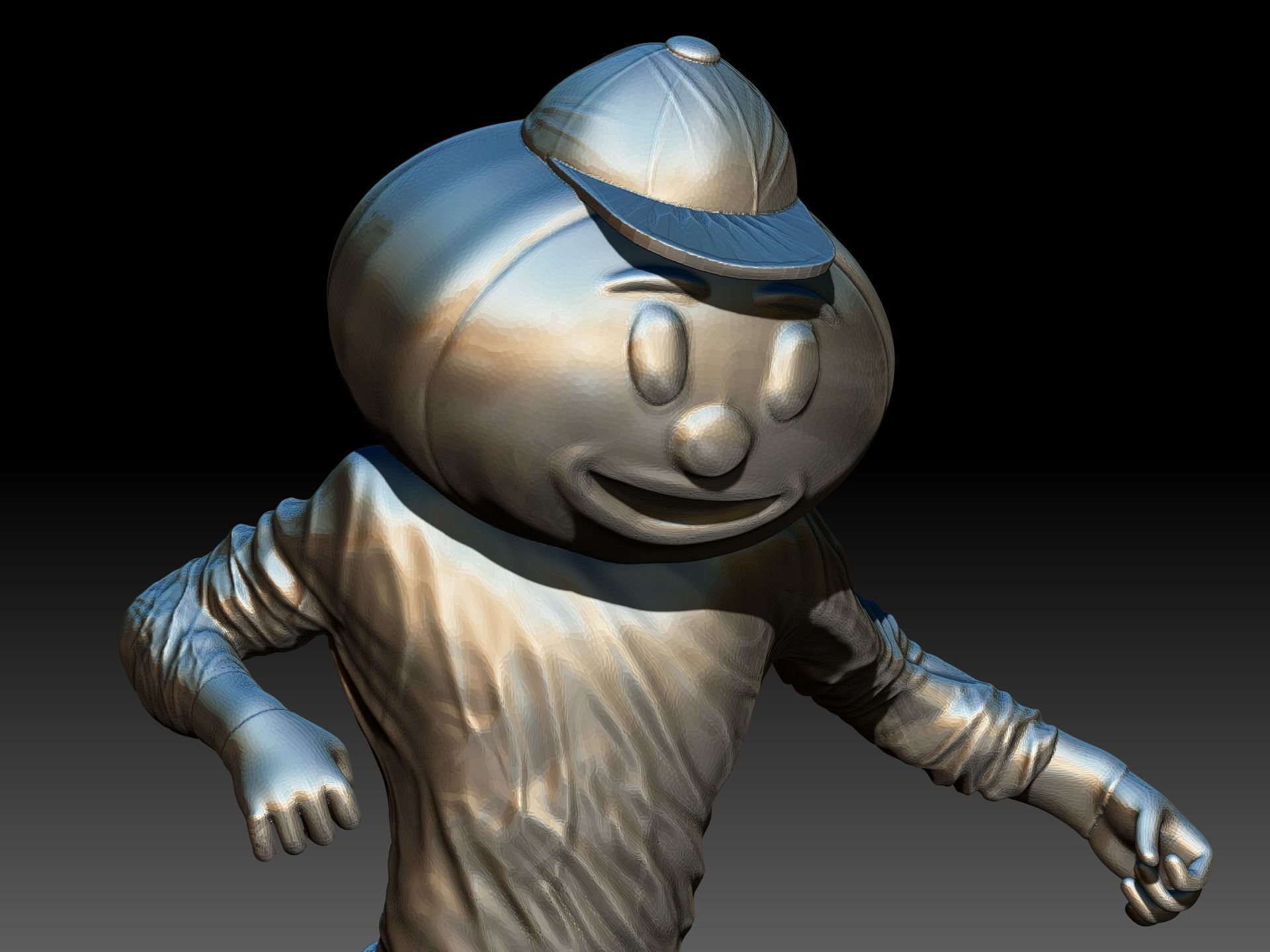 brutus buckeye mascot 3D model 3D printable | CGTrader