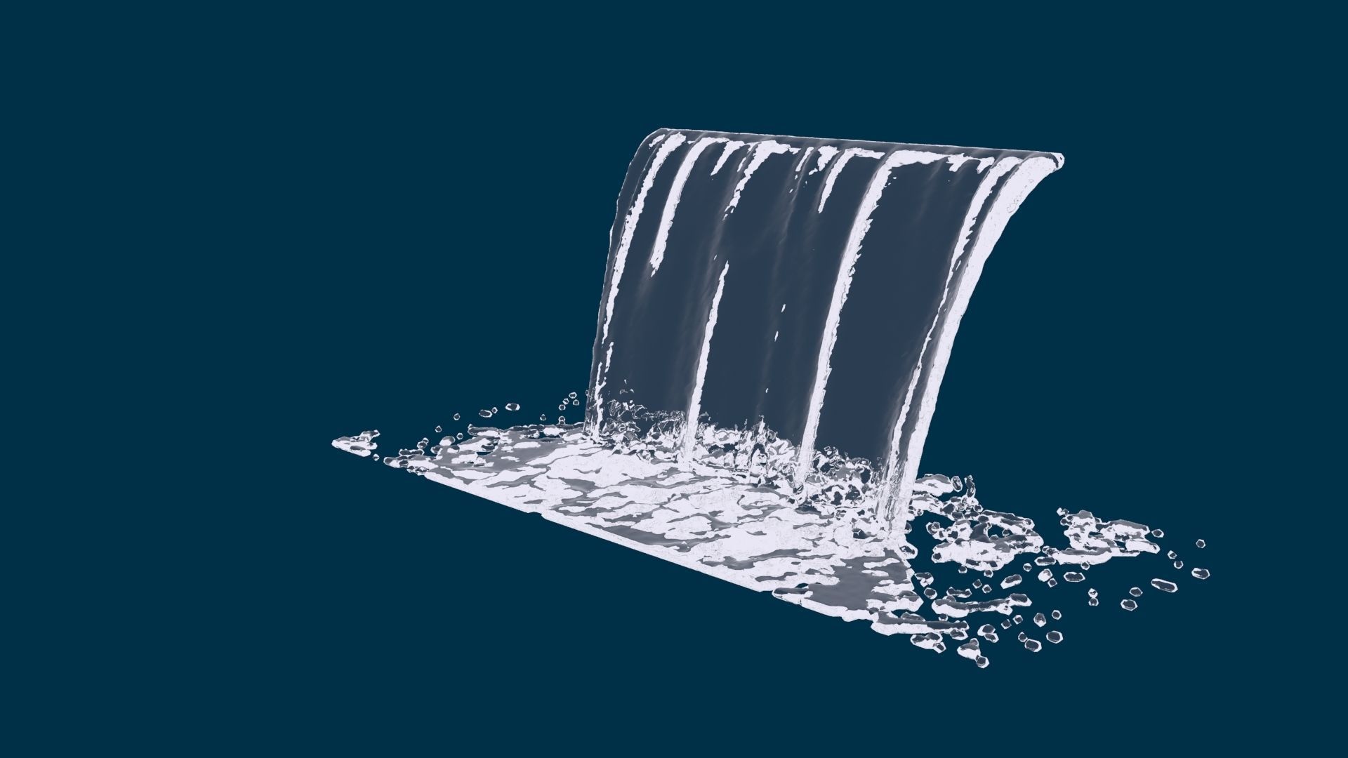 Realistic Water Fountain Animation 4 3D model animated | CGTrader