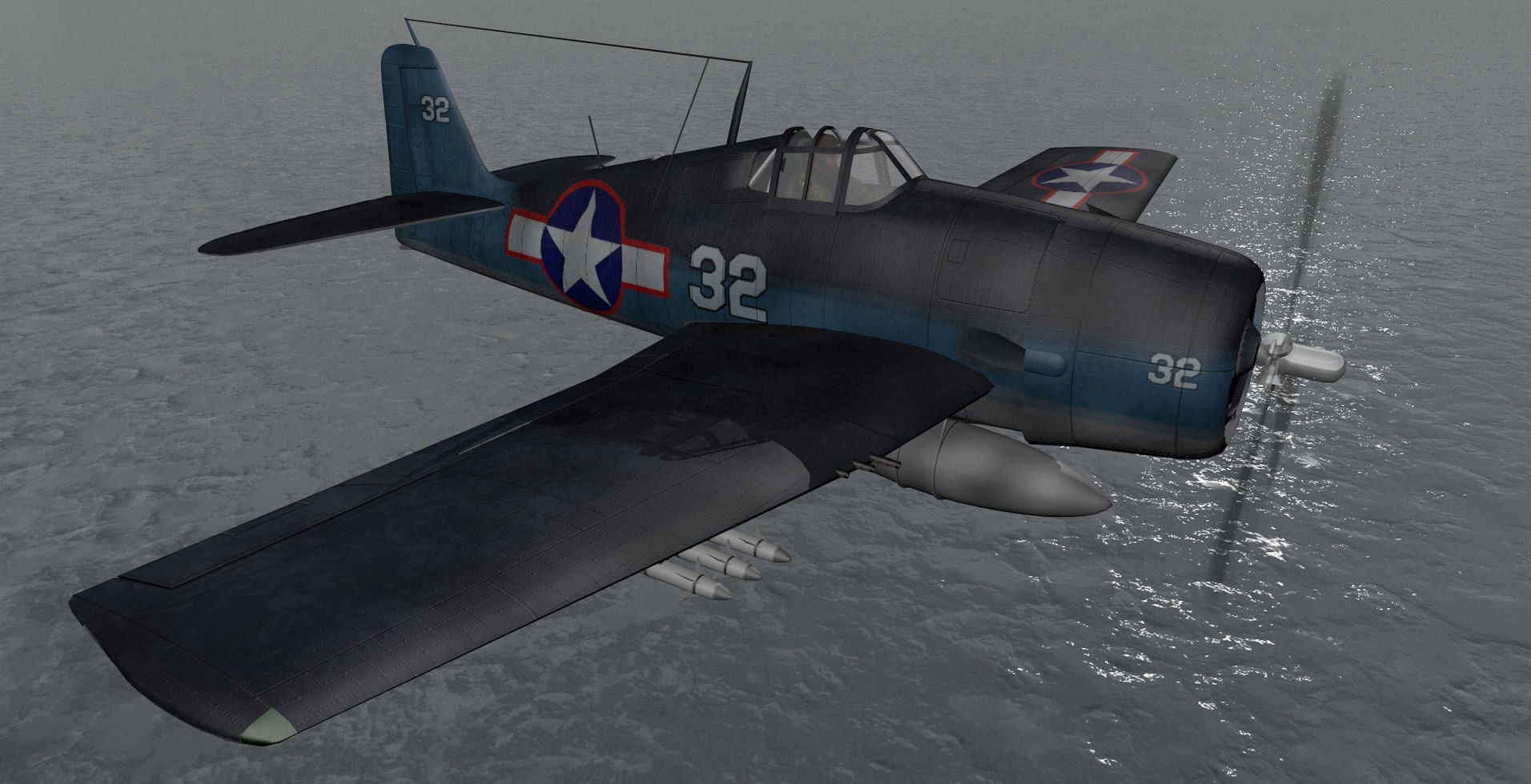 Grumman F6F-3 Hellcat 3D model | CGTrader