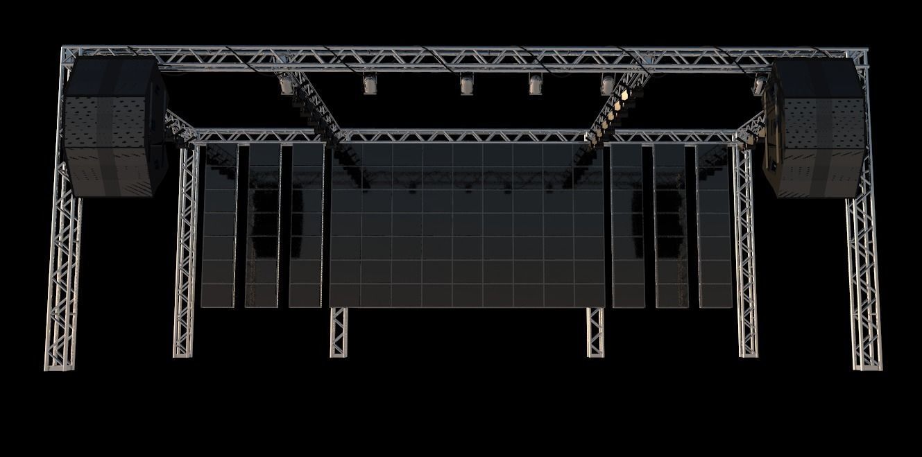 Stage with SMD free 3D model | CGTrader