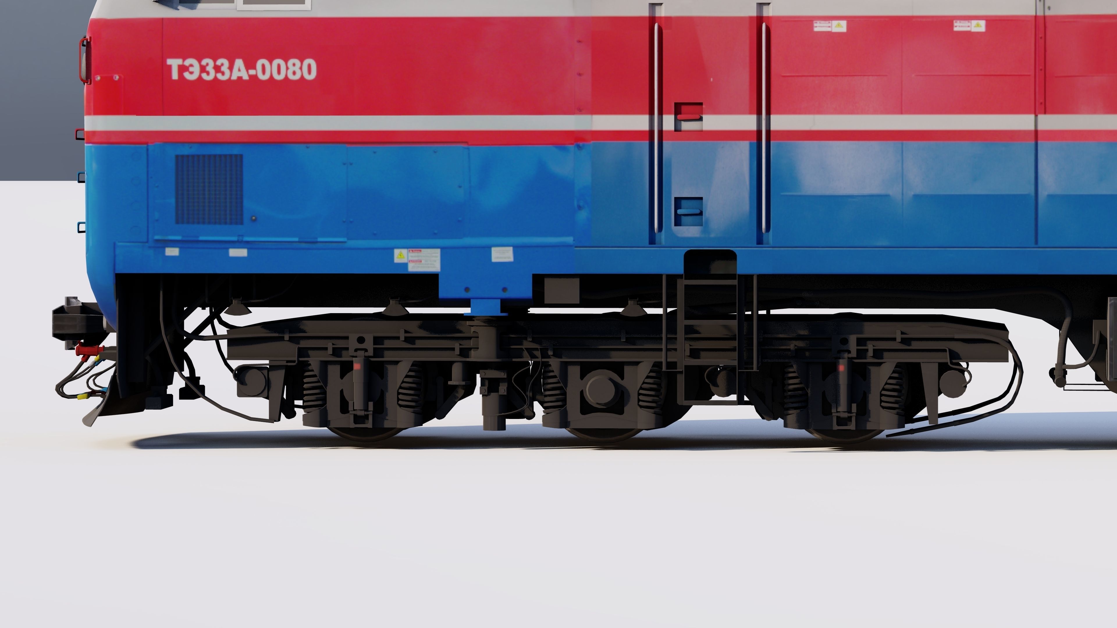 TE33A Diesel Locomotive 3D model | CGTrader