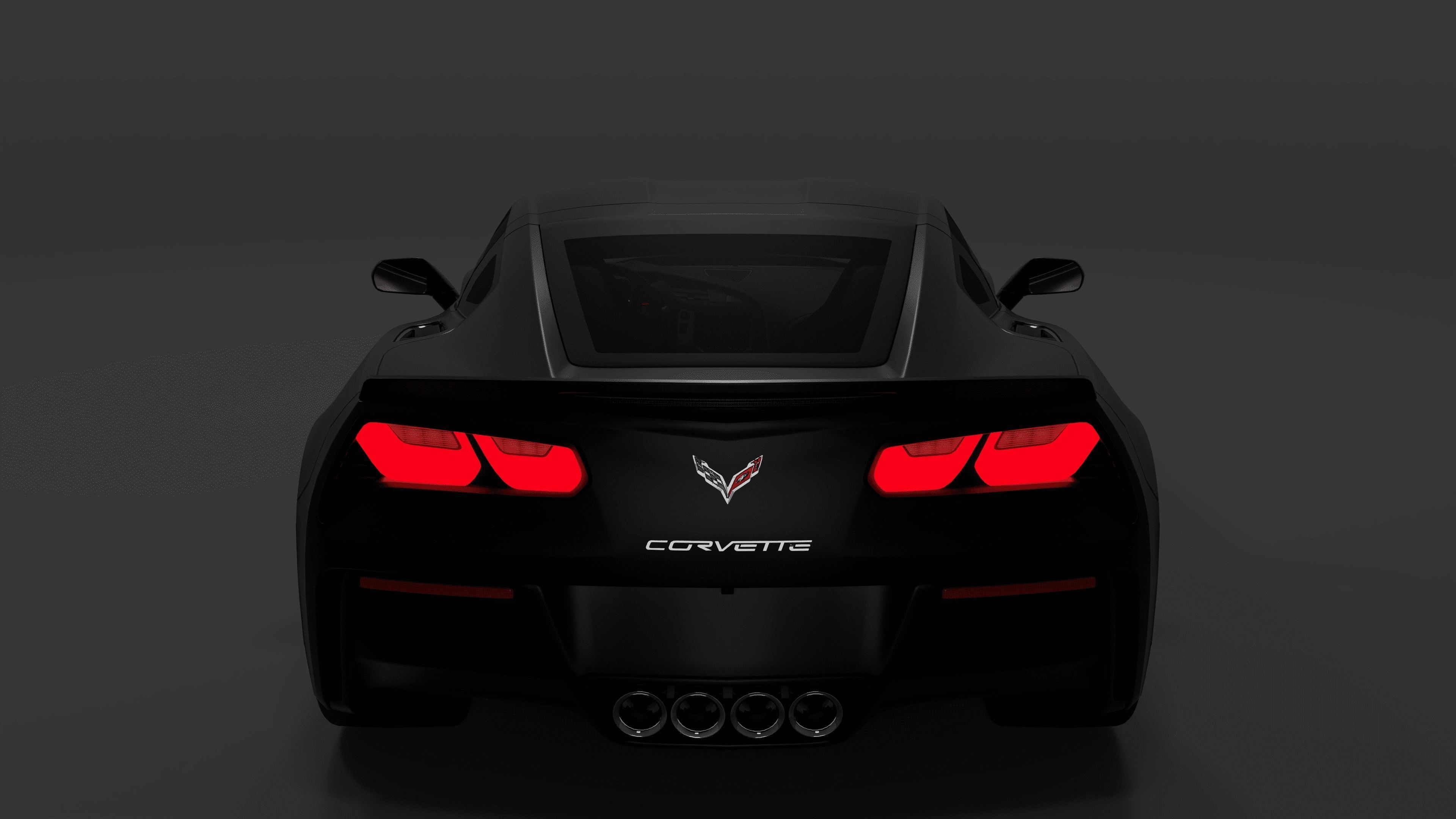 Chevrolet Corvette C7 Stingray high quality model 3D model rigged ...