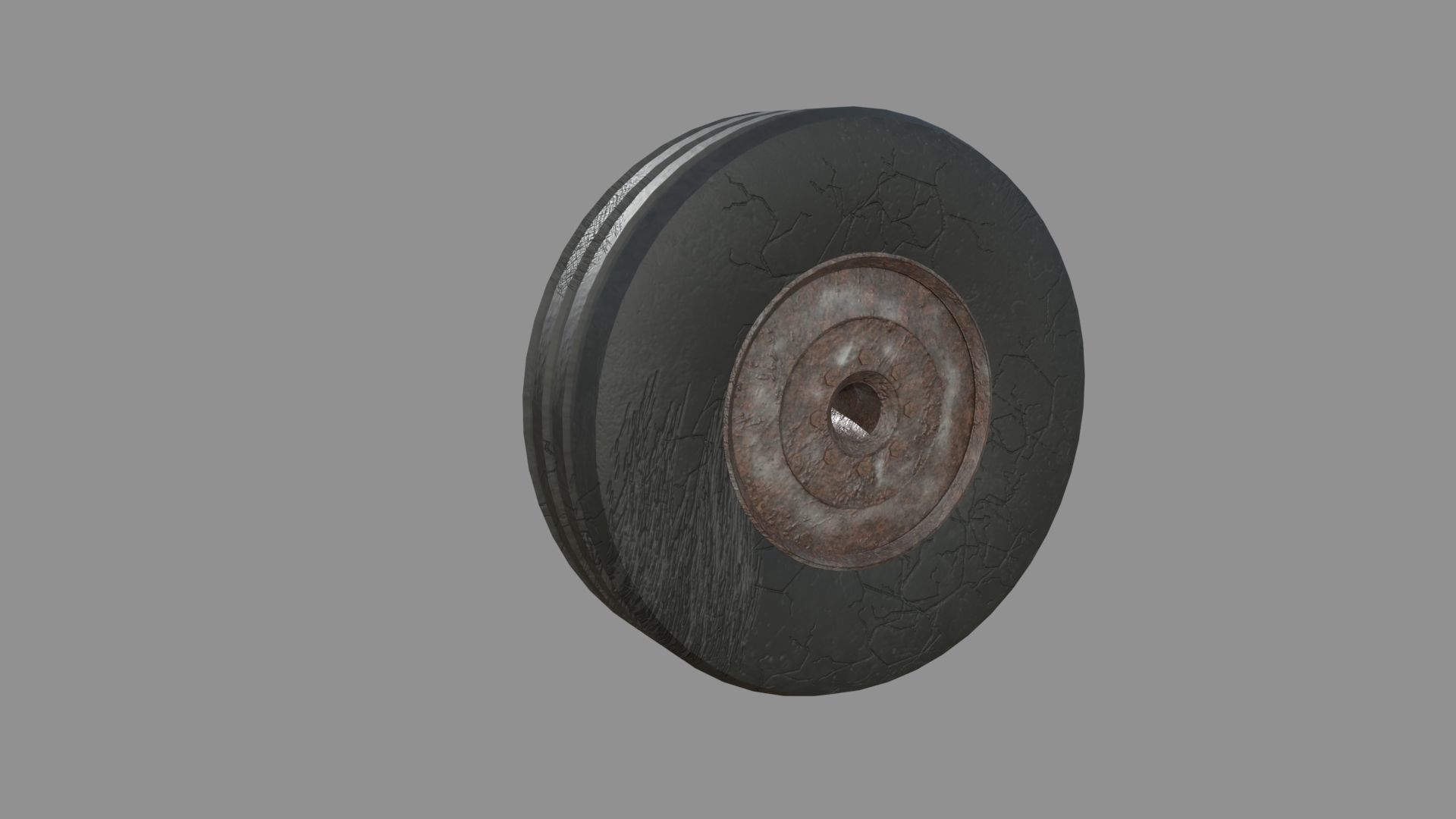 Tractor wheels are old and working 3D model | CGTrader