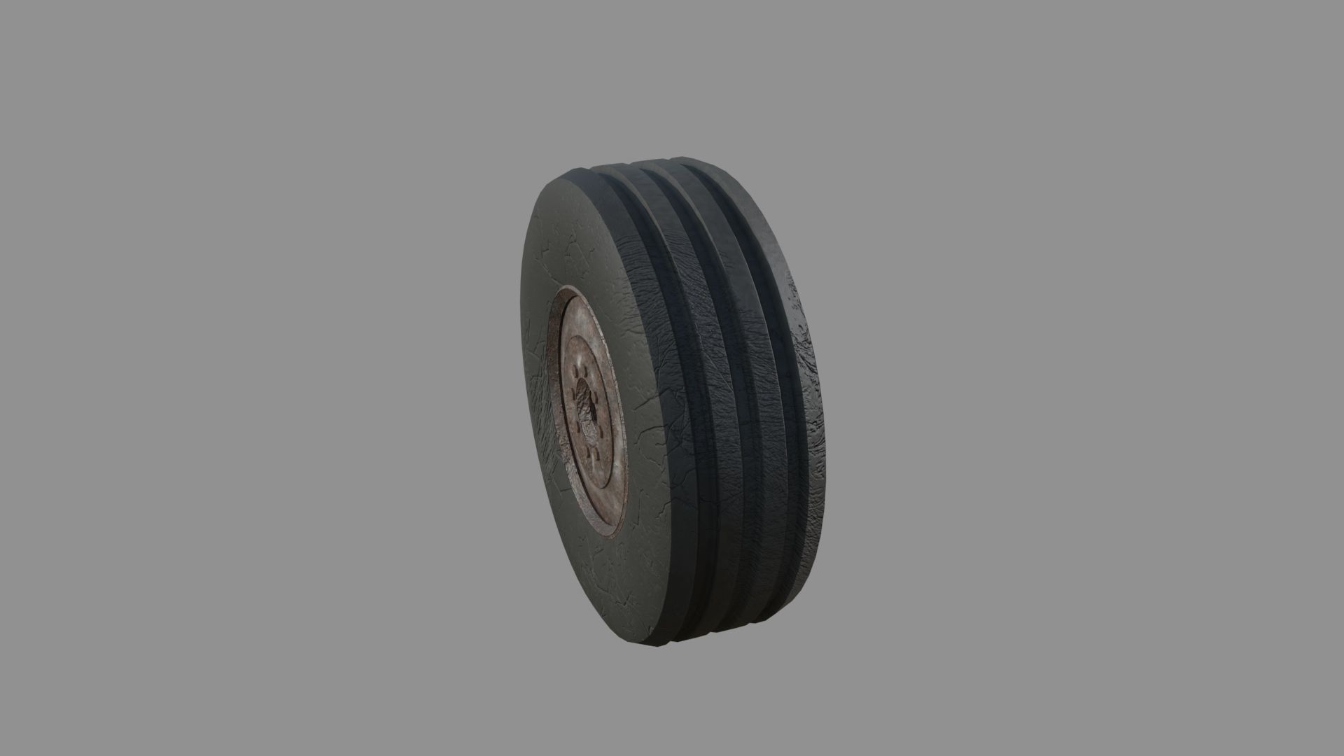 Tractor wheels are old and working 3D model | CGTrader
