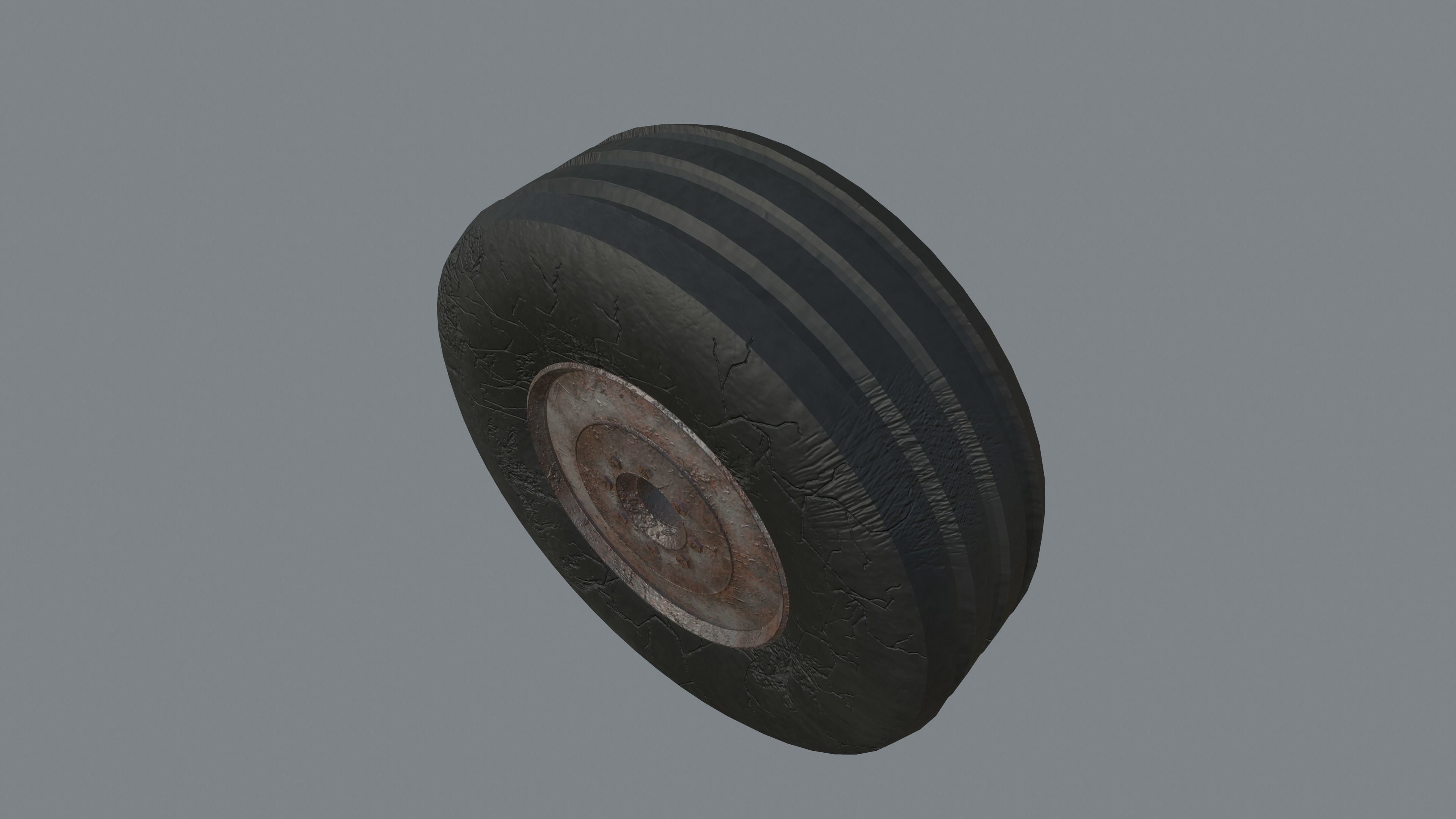 Tractor wheels are old and working 3D model | CGTrader
