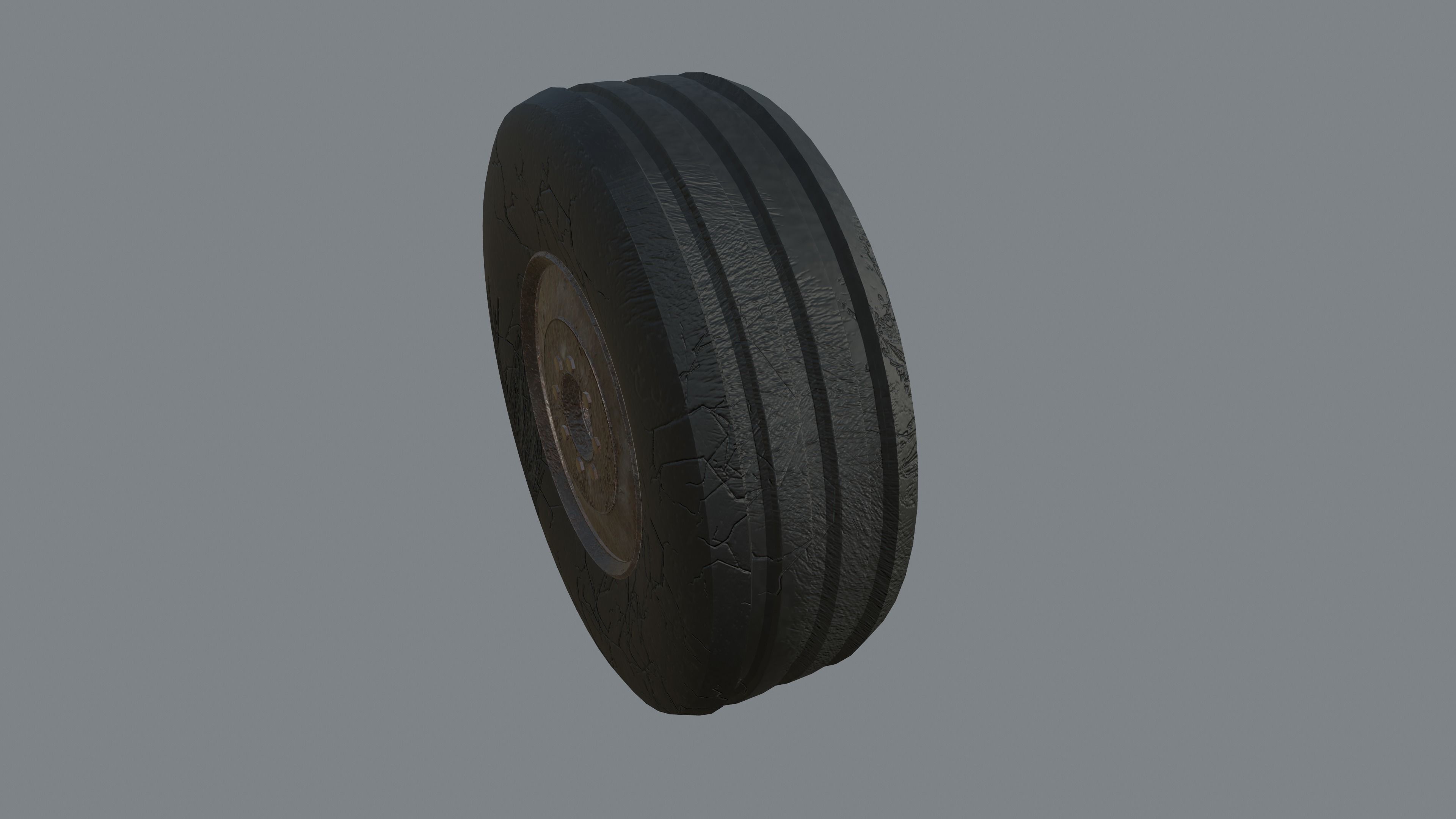 Tractor wheels are old and working 3D model | CGTrader